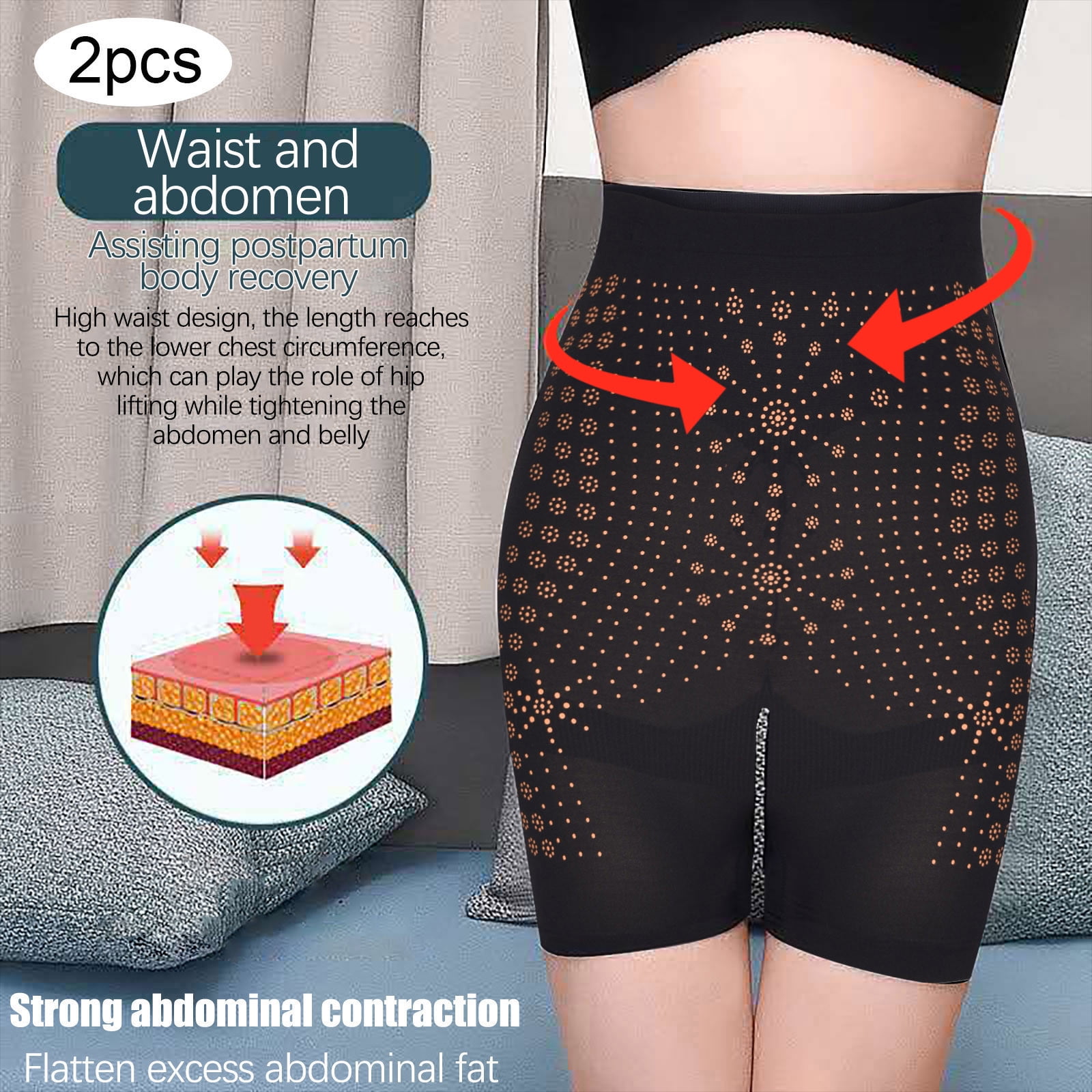 Leesechin 2pcs Far Infrared Negative Oxyge Shaping and Lifting Hips ...