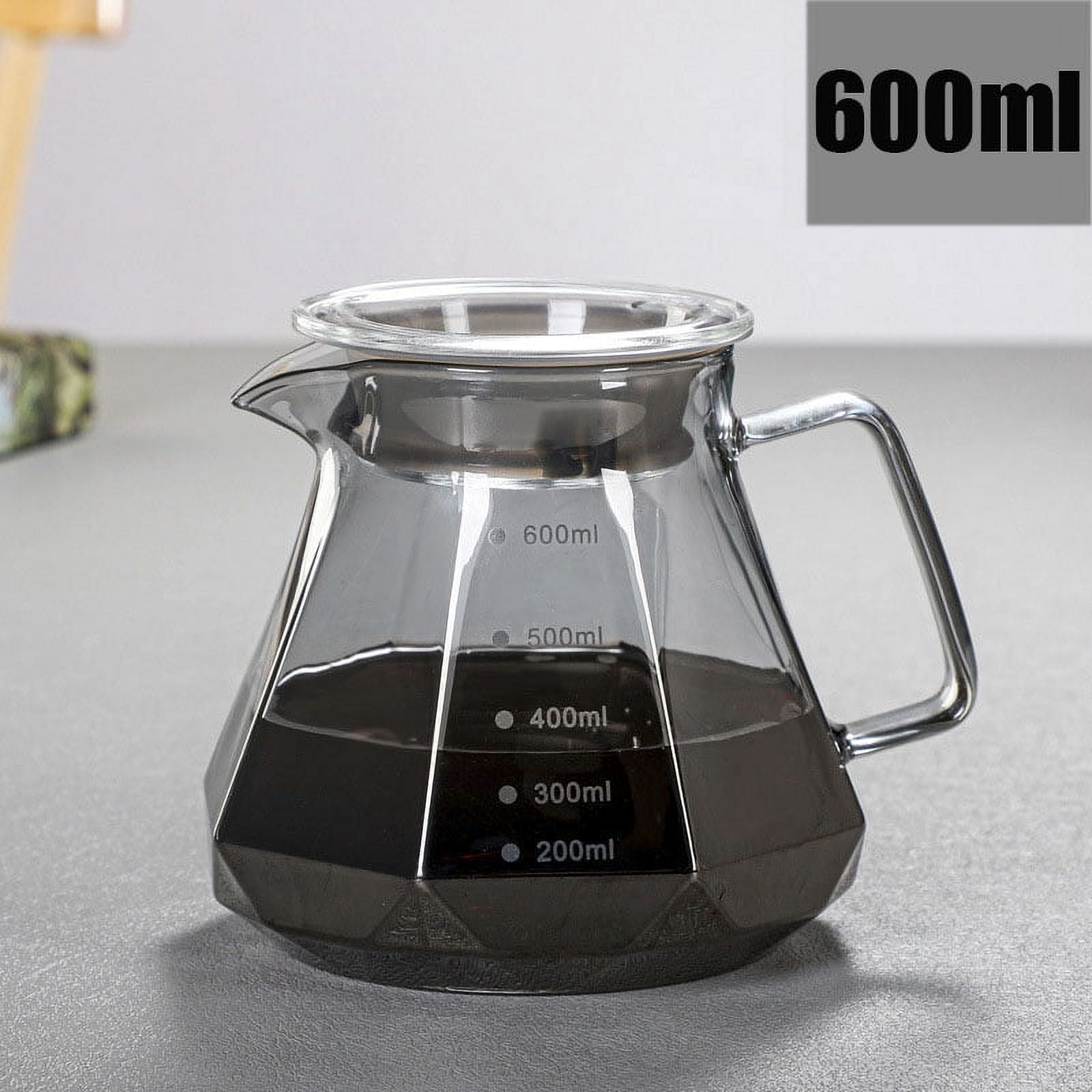Leeseph Espresso Glass Carafe Coffee Pot, Pour Over Coffee Filter ...