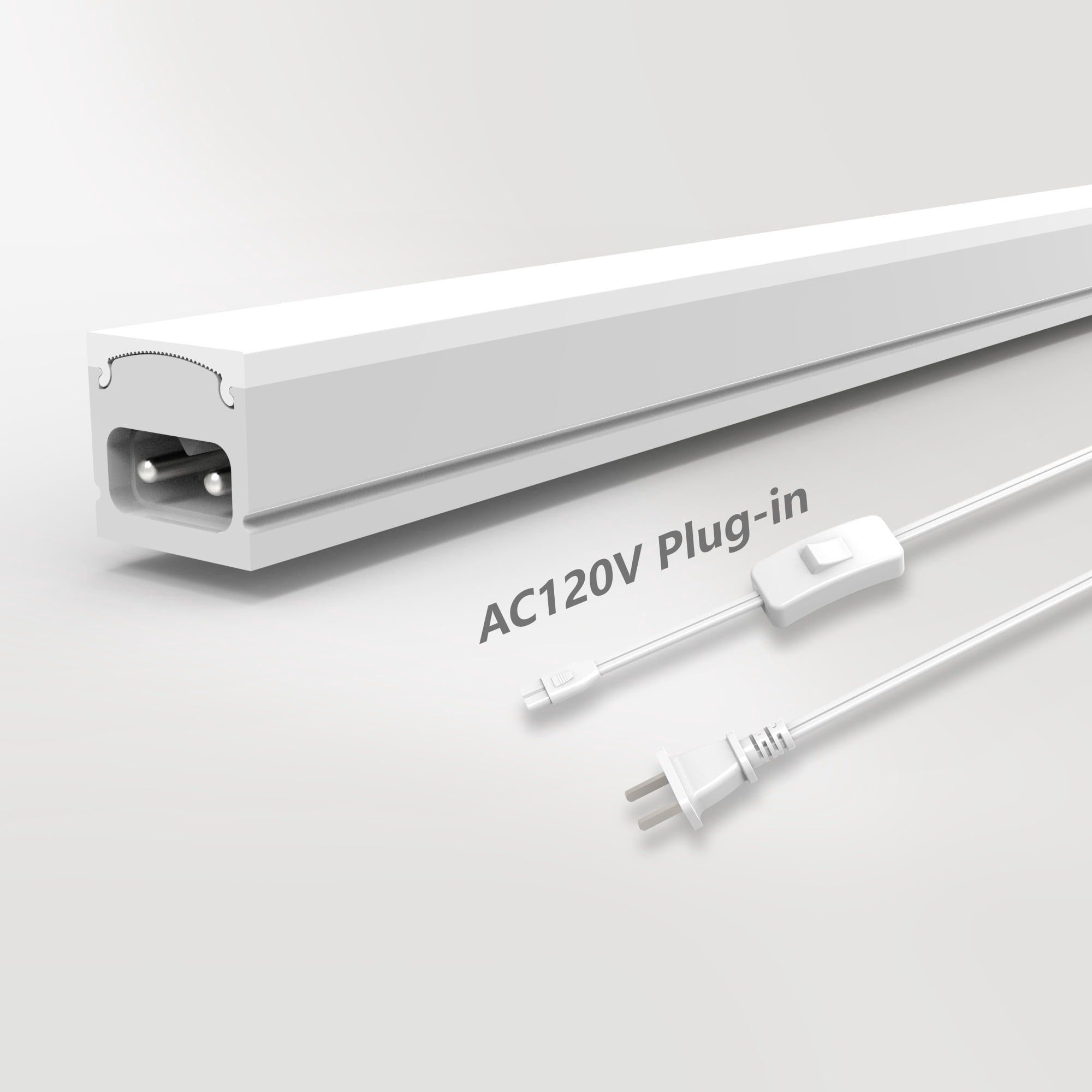 Leetdud Under Cabinet Lighting Plug-In 16'' Linkable Ultra Slim Bright ...