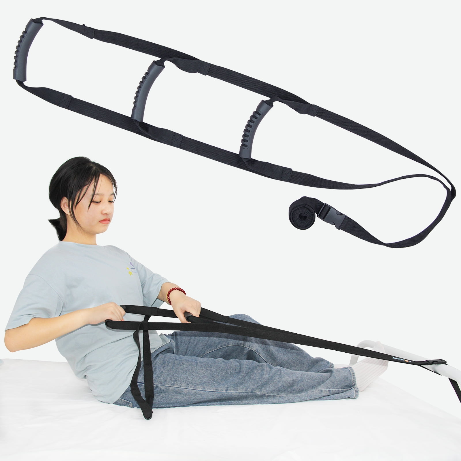 Leetye Mei Bed Ladder Assist Handicap ,3 Handle Bed Rope Ladder Elderly ...