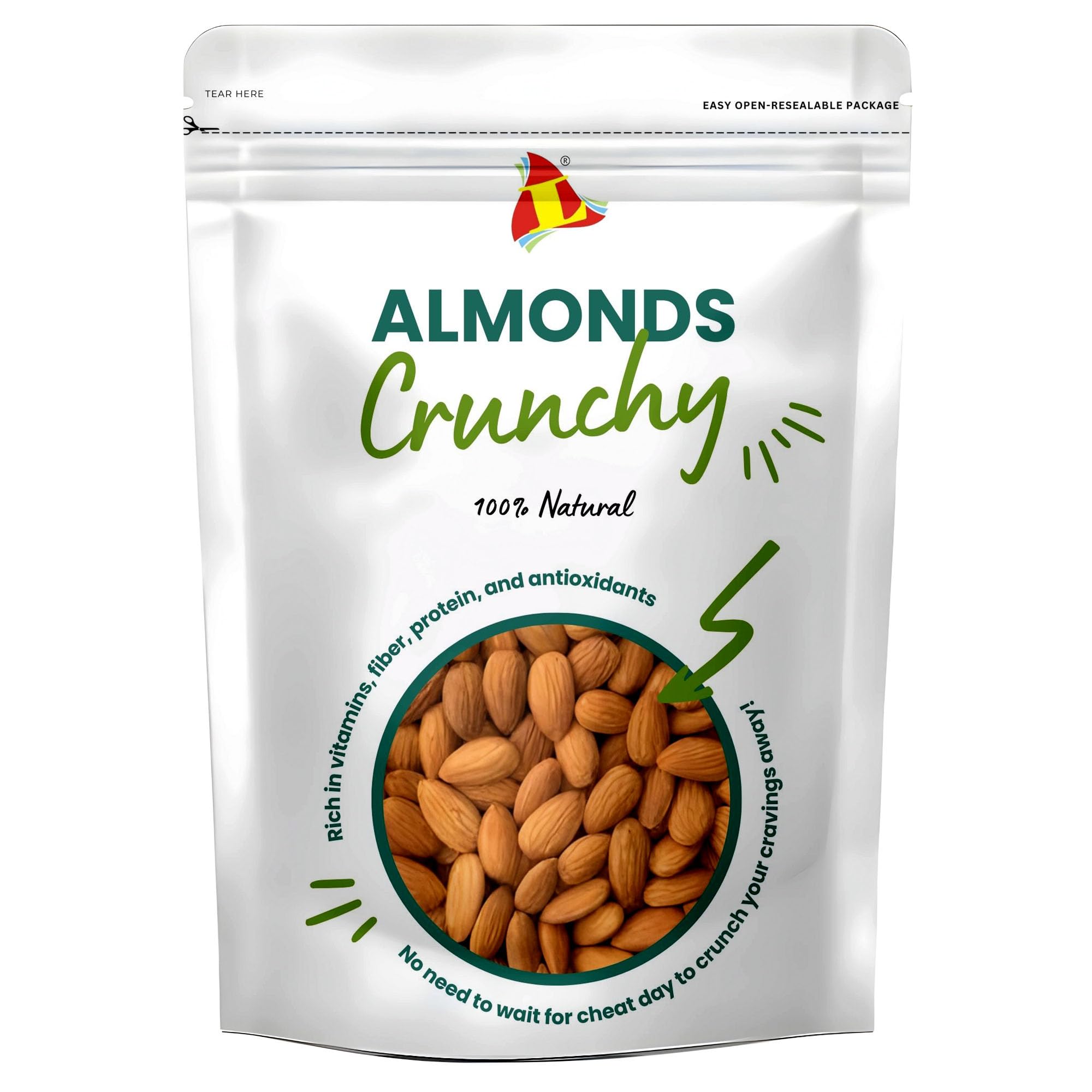 Leeve Dry Fruits Fresh Almonds | Almond | Badam 400 Gm Pack ...