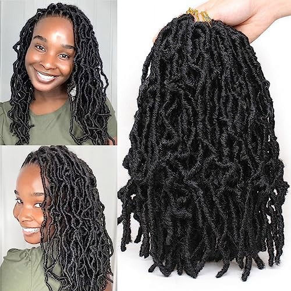 Leeven 12 Inch 108 Strands Short Soft Locs Crochet Braids Hair For ...