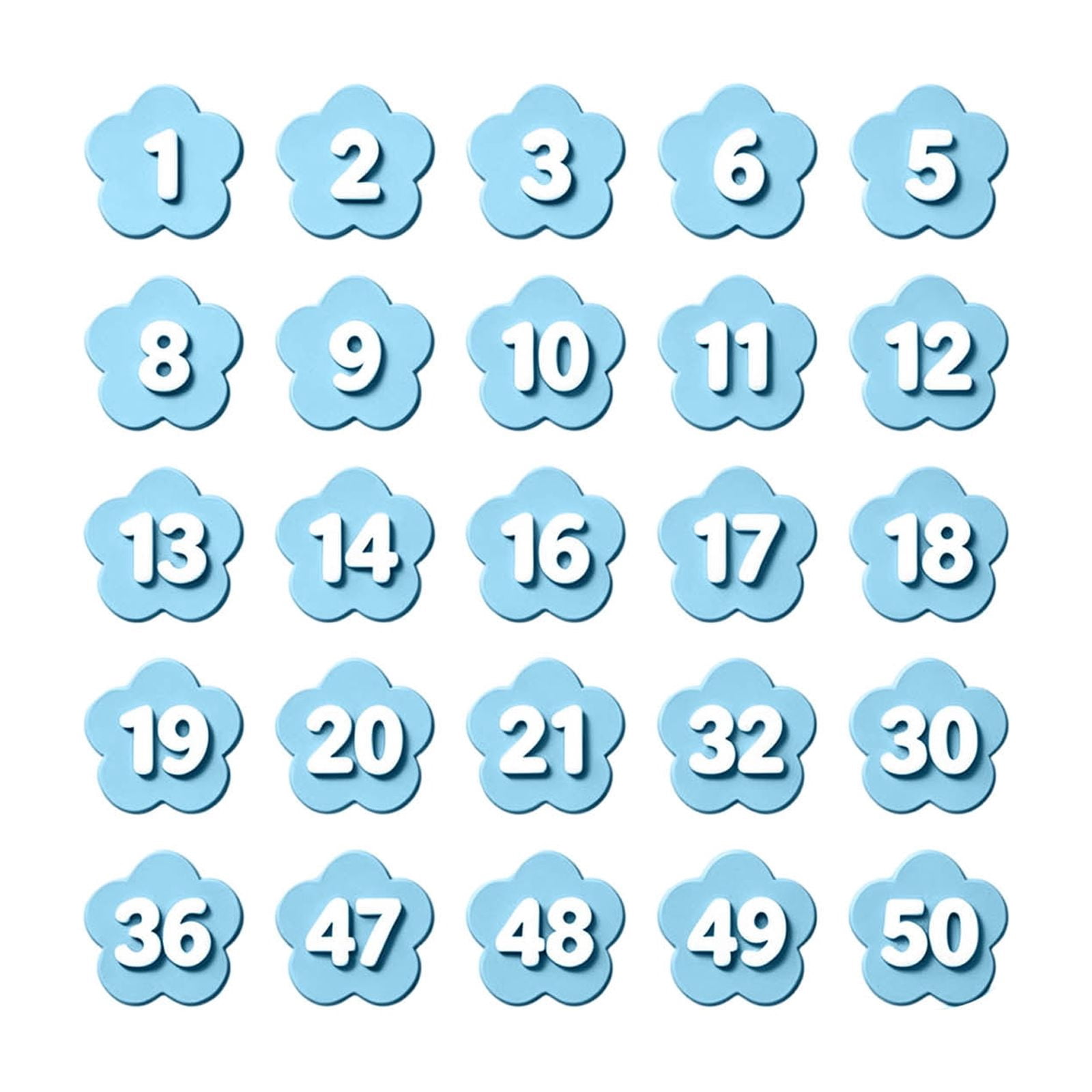 Leeye Pencil Toppers Reusable Classroom Pencil Labels Number for ...