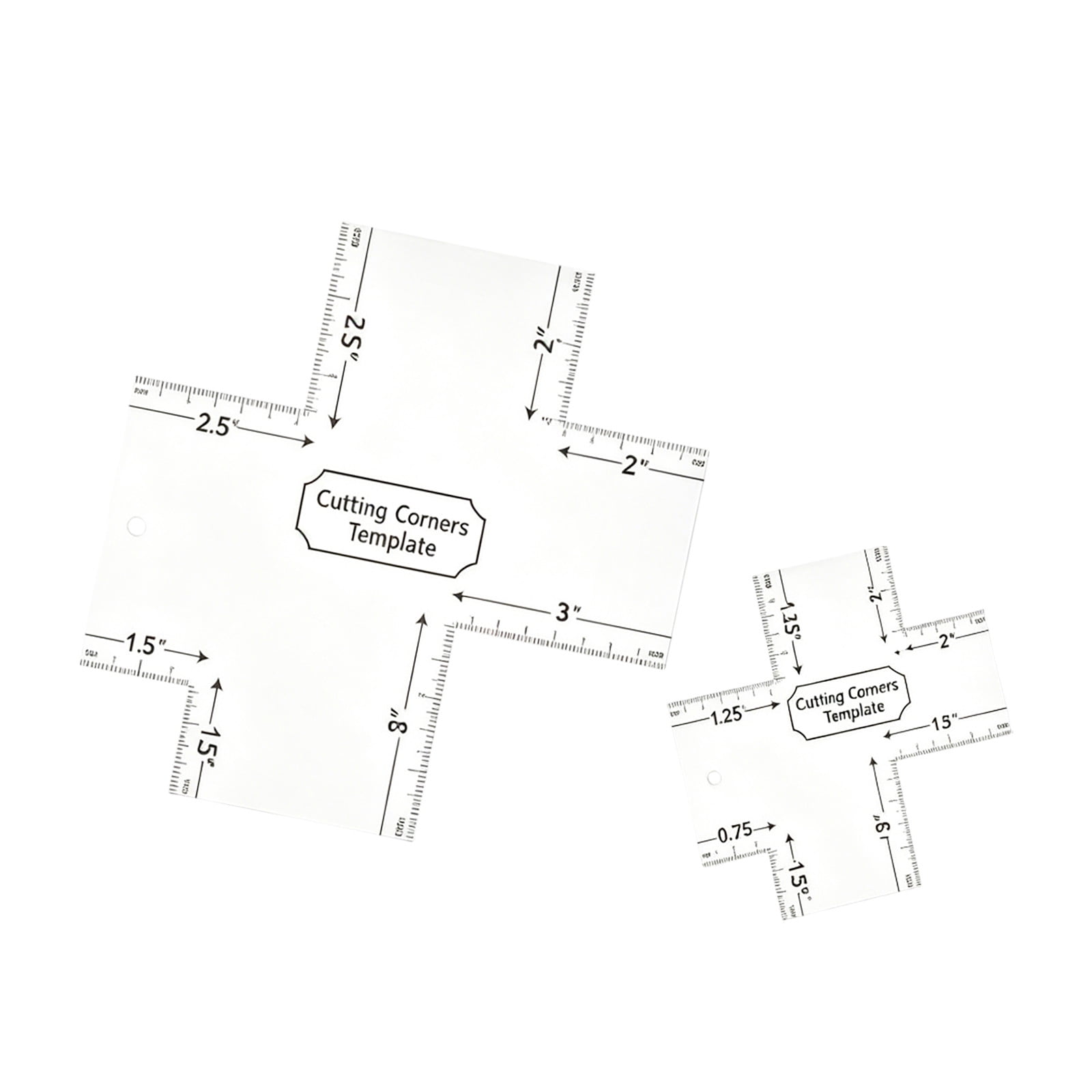 Leeye Piece Set Bag Making Box Corner Template for Acrylic Ruler ...