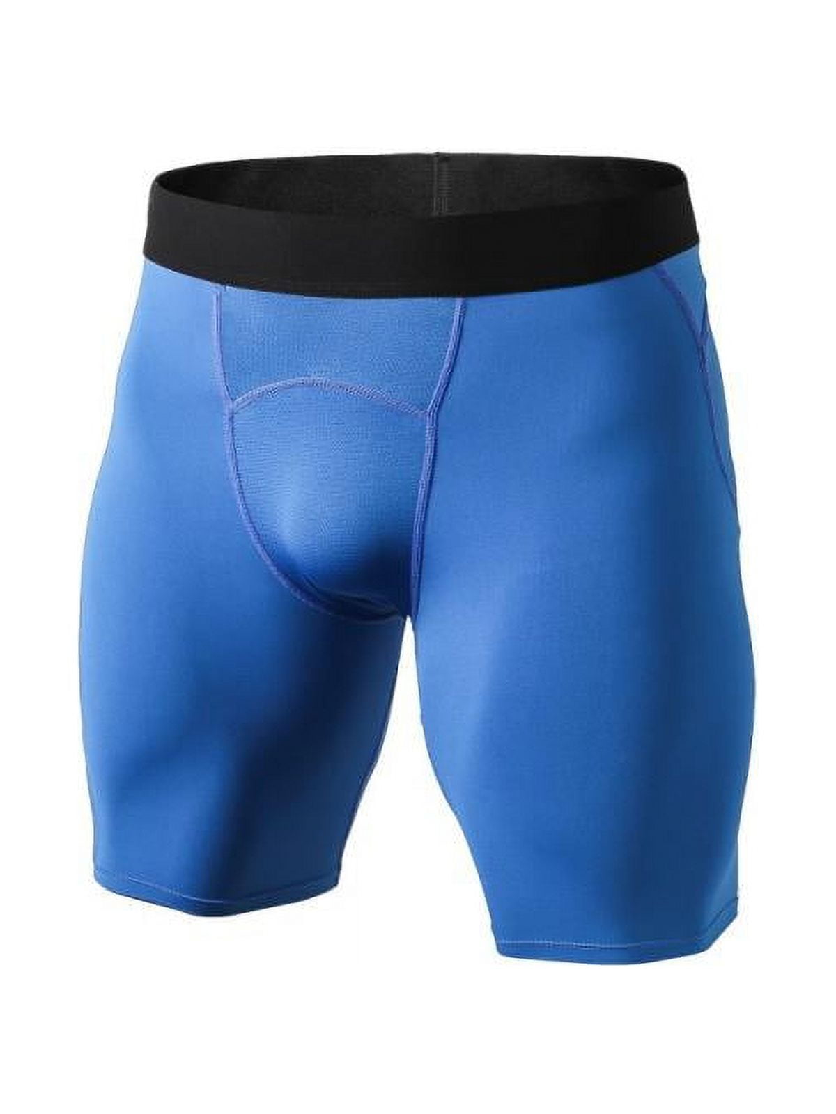 Leezo Men's Sport Performance Boxer Brief Underwear Compression Shorts ...