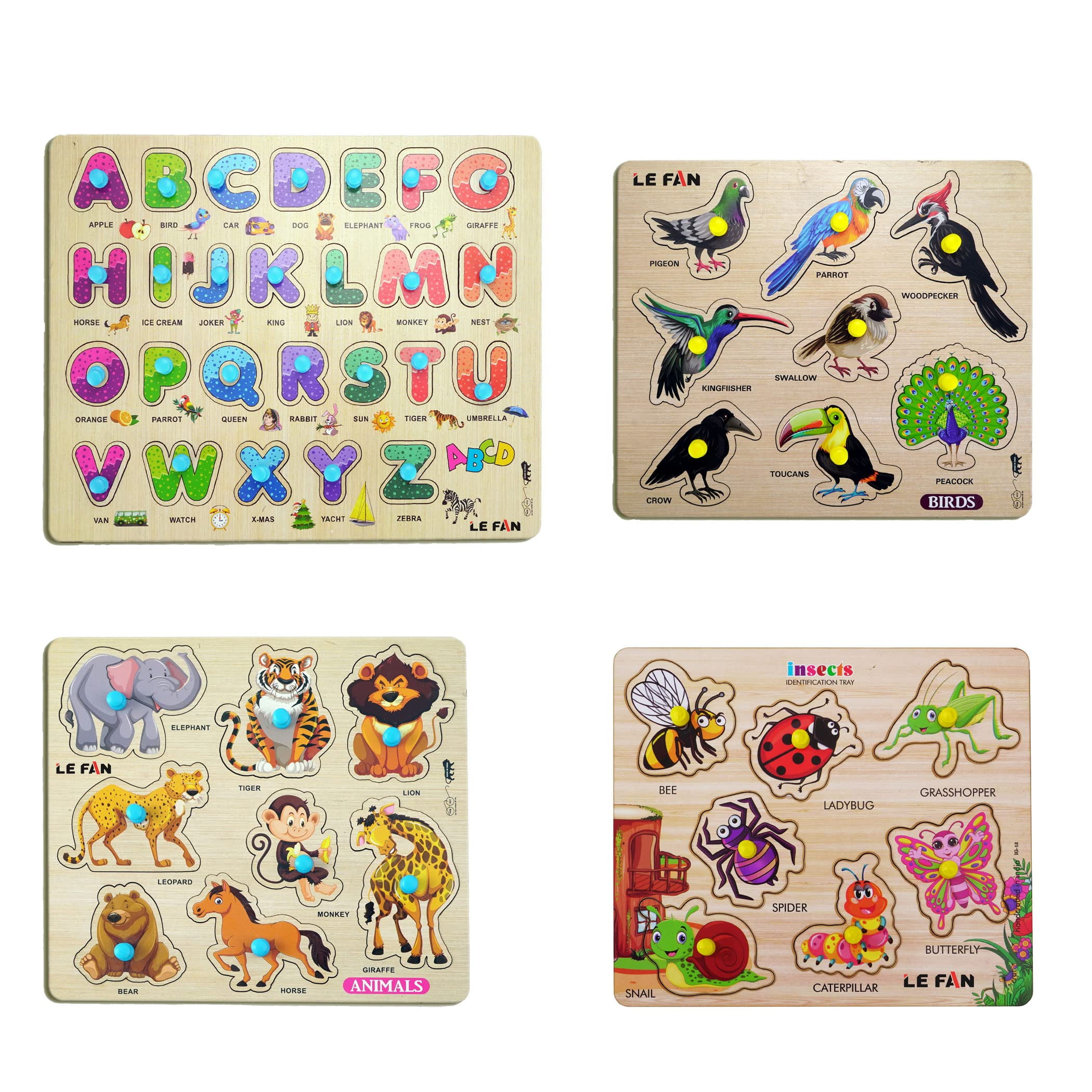 Lefan® Kids Fort Pre Nursery Educational Jigsaw Puzzles For Adults Kids Learning Toys Kit Board ...