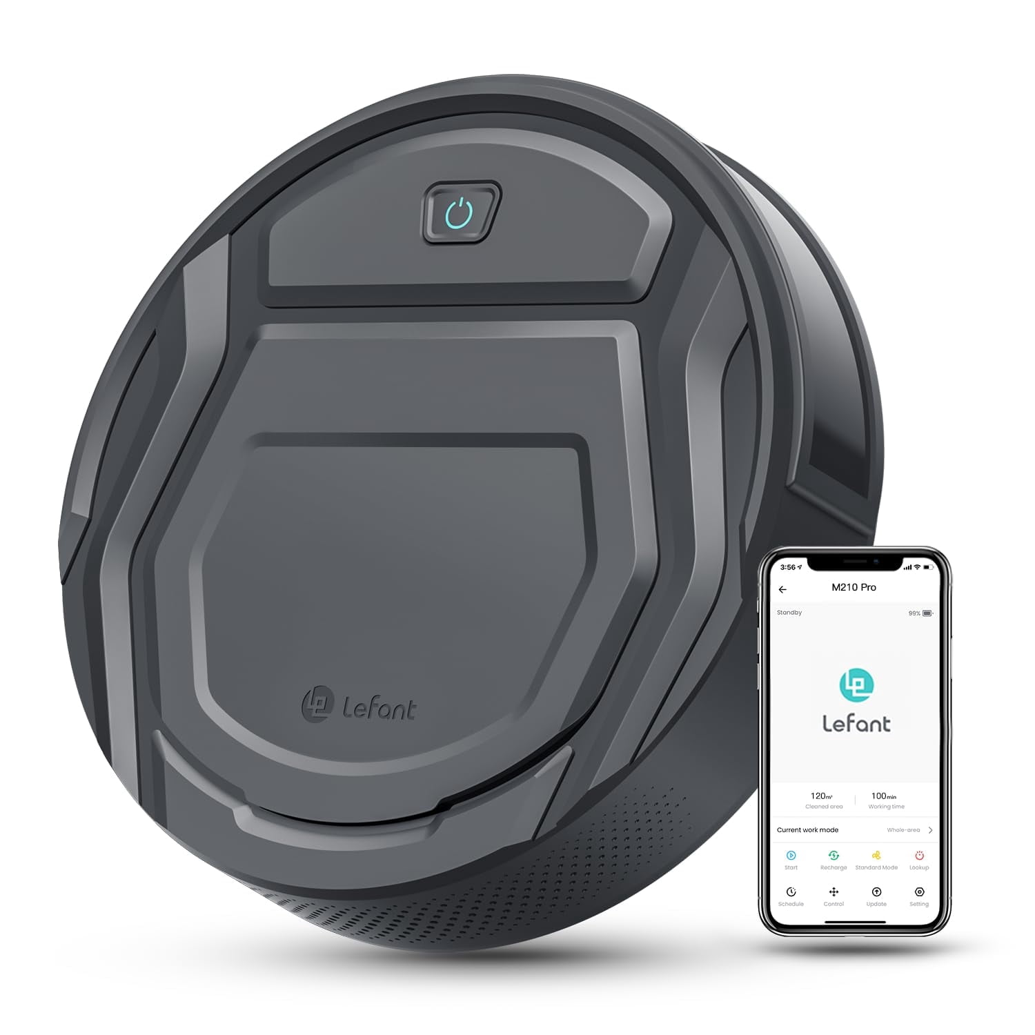 Lefant M210 Pro Robot Vacuum Cleaner, 2 in 1 Robot Vacuum and Mop, WiFi ...