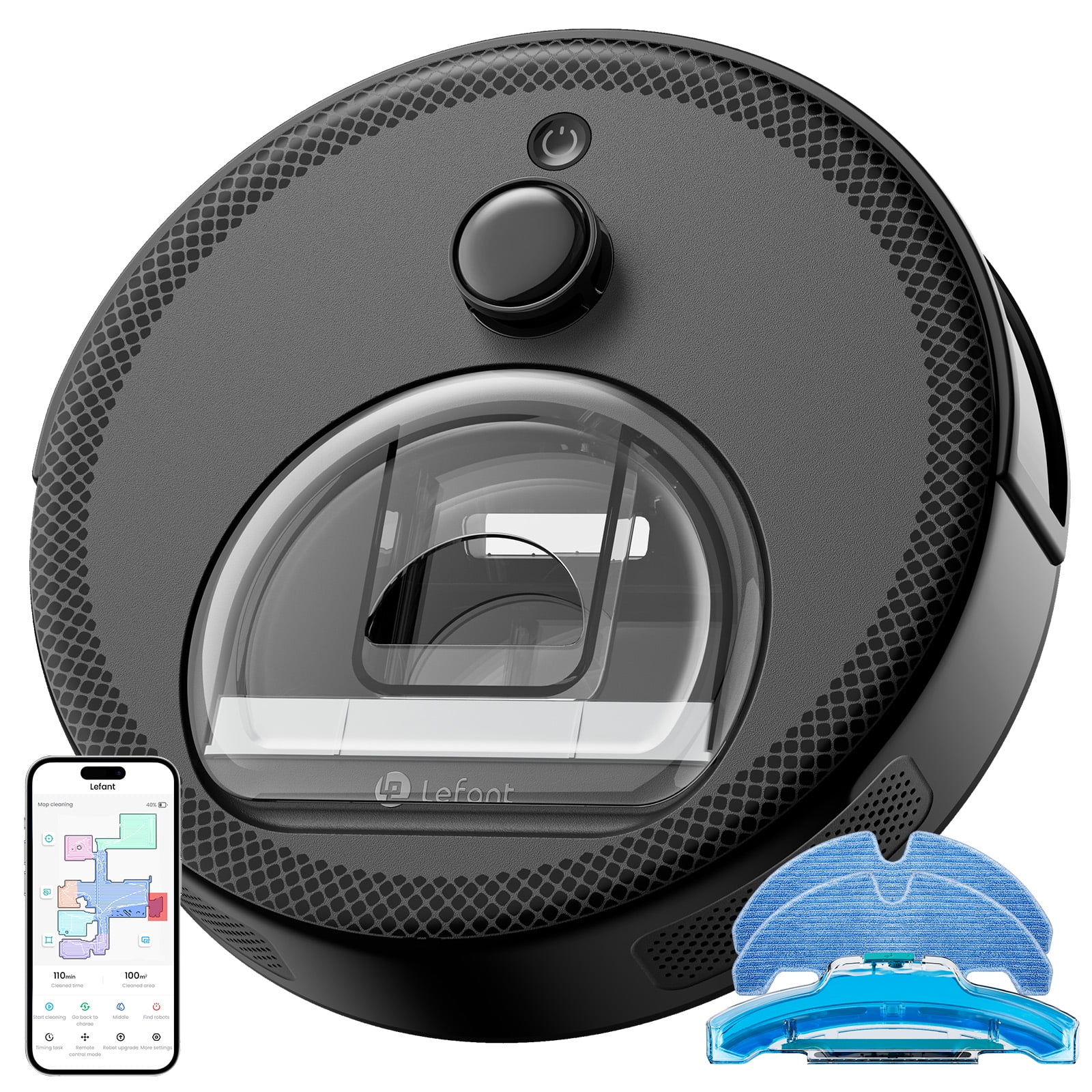 Lefant M330 Pro Robot Vacuum and Mop combo, 5000Pa,dTOF LiDAR Navigation,Compatible with Alexa ...