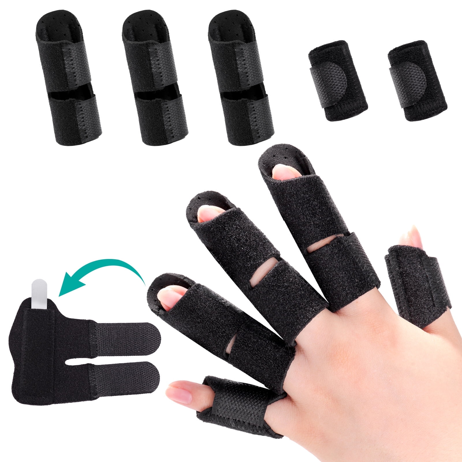 Customer reviews for Lefeke 5pcs Finger Splint With Aluminum Strip ...
