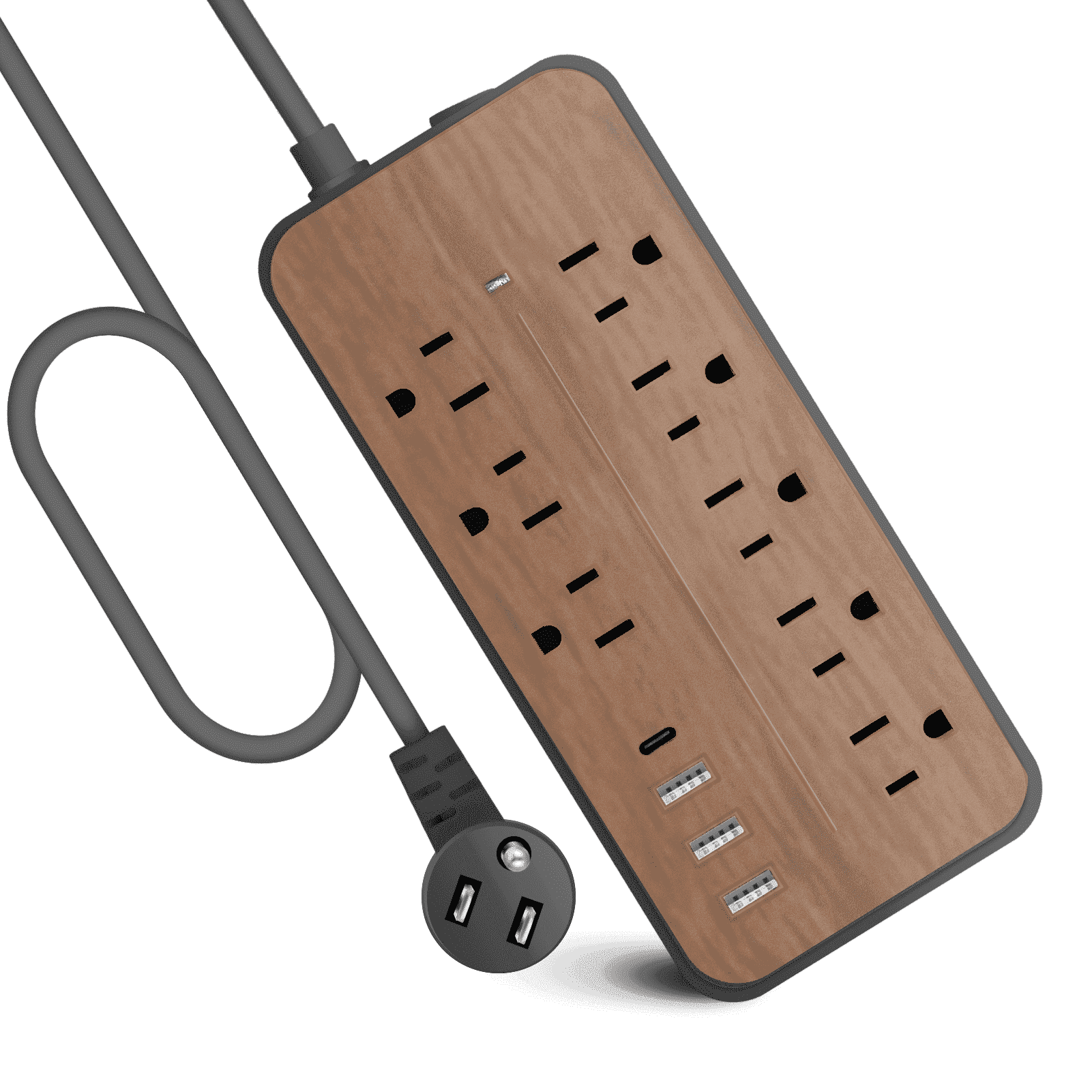 Lefree Power Strip Surge Protector, 8 Outlets, 3 USB Ports, 1 USB C ...