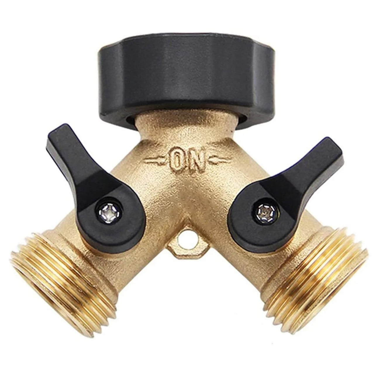 "Lefree Outdoor Water Divider, Heavy Duty Brass Garden Hose Splitter, 2 ...