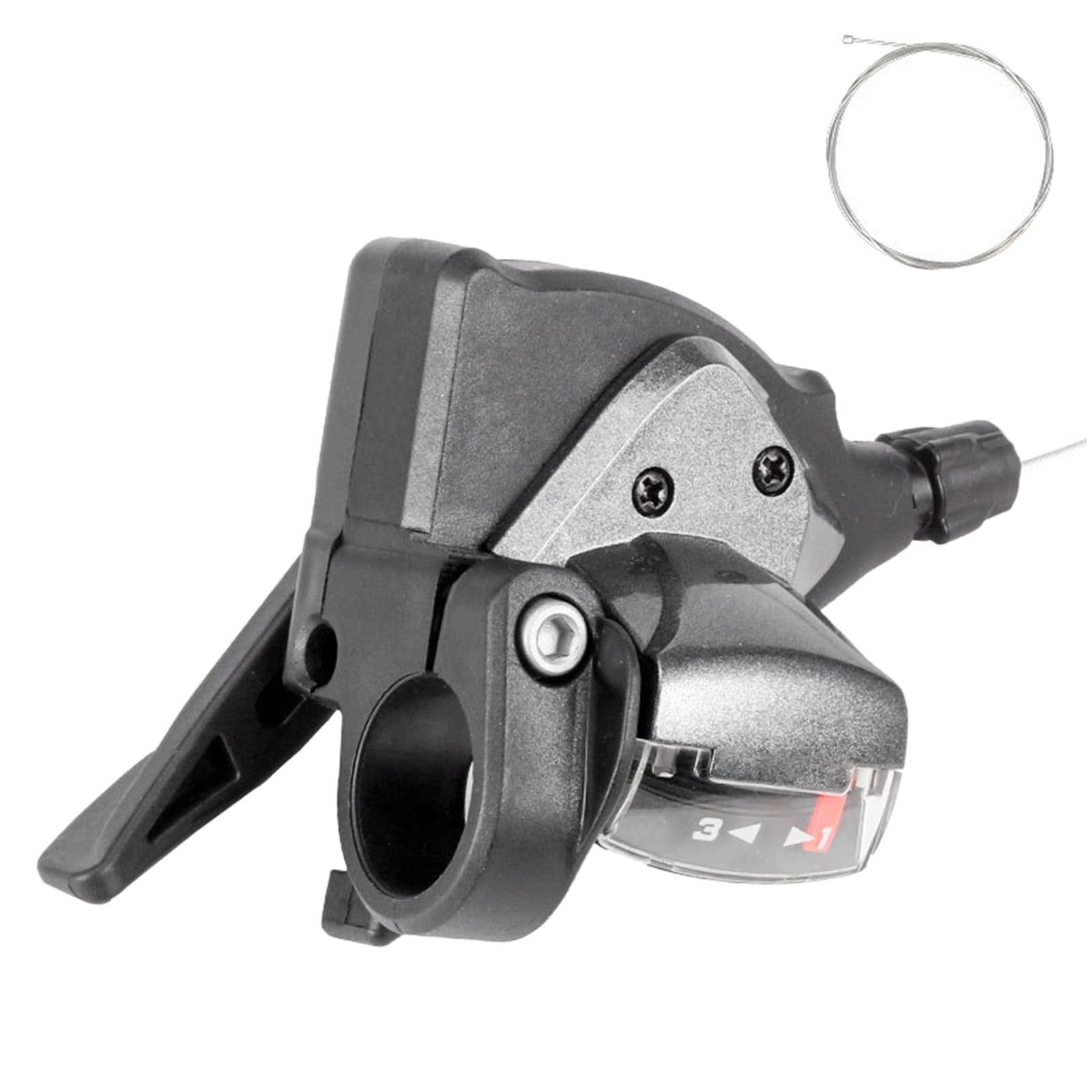 Left 3 Speed Bicycle Derailleur Thumb-tap Shifter Mountain Bike Shift ...