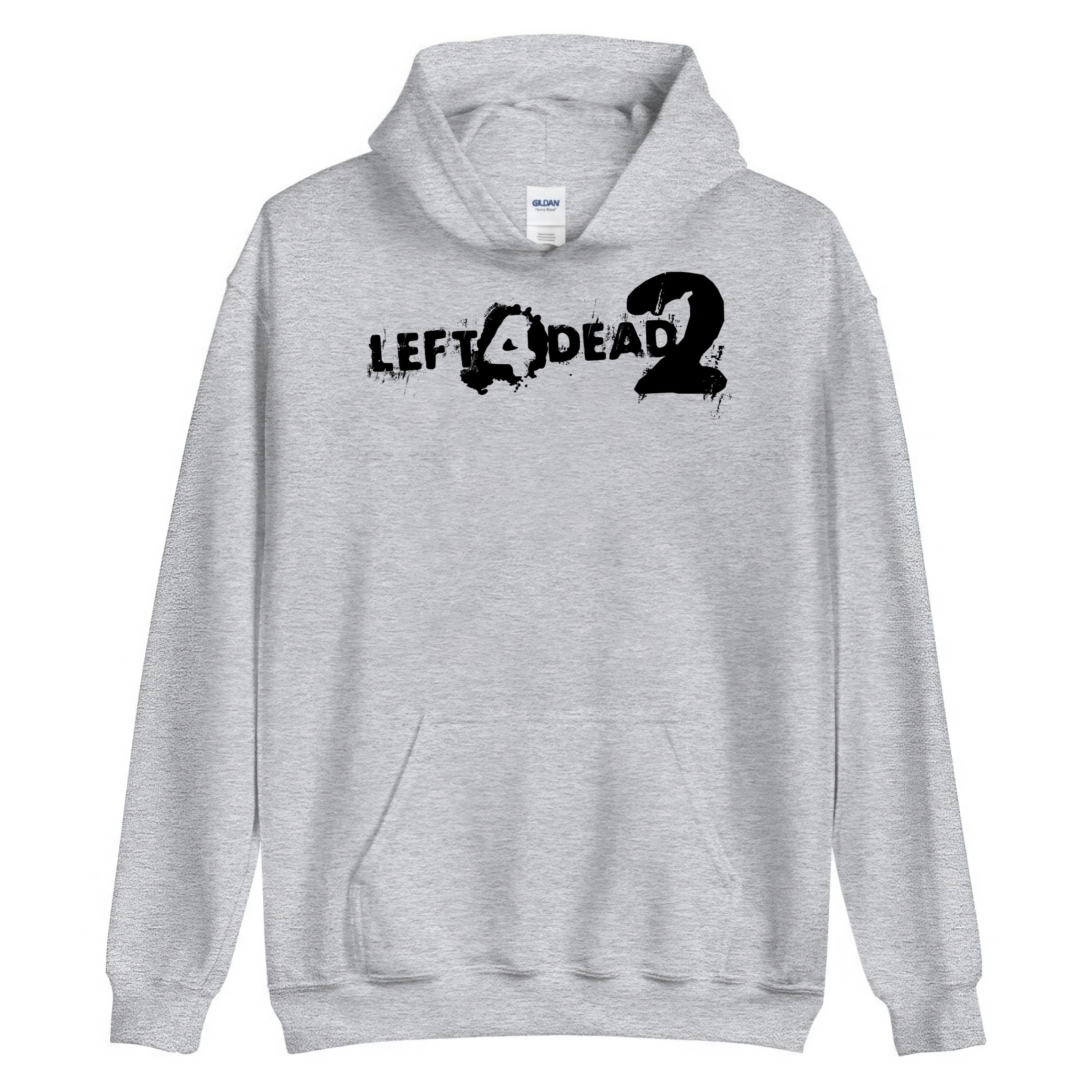 Left 4 Dead 2 Black and White Logo, vintage marketing tee for L4D promo ...