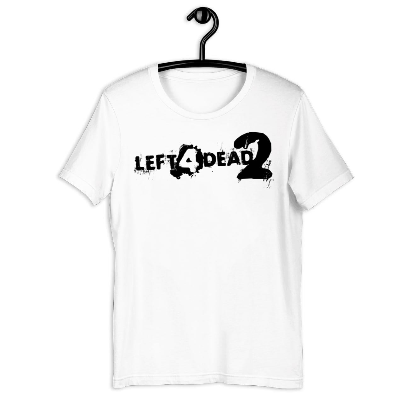 Left 4 Dead 2 Black and White Logo, vintage marketing tee for L4D promo ...