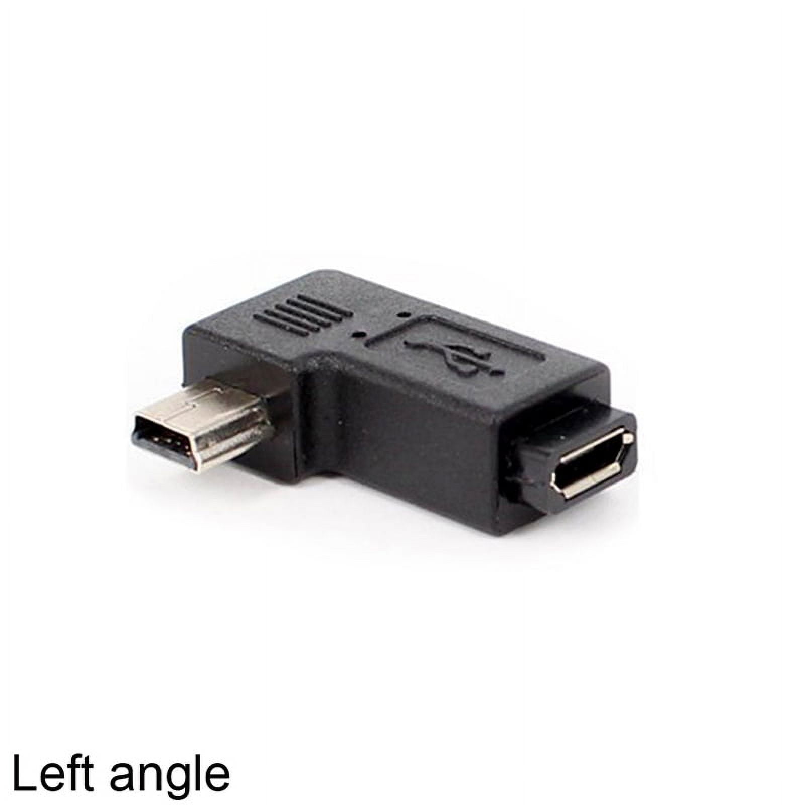(Left) 90 Degree Right Left Angle Mini USB Type A Male To Micro USB ...