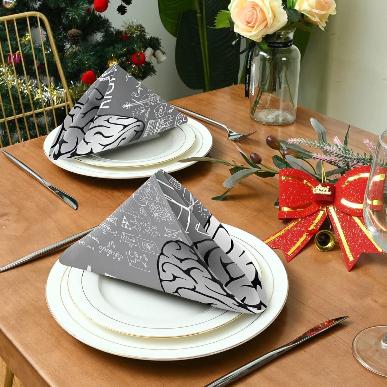 Left And Right Brain Functions With Doodles In Vintage Retro Style ...