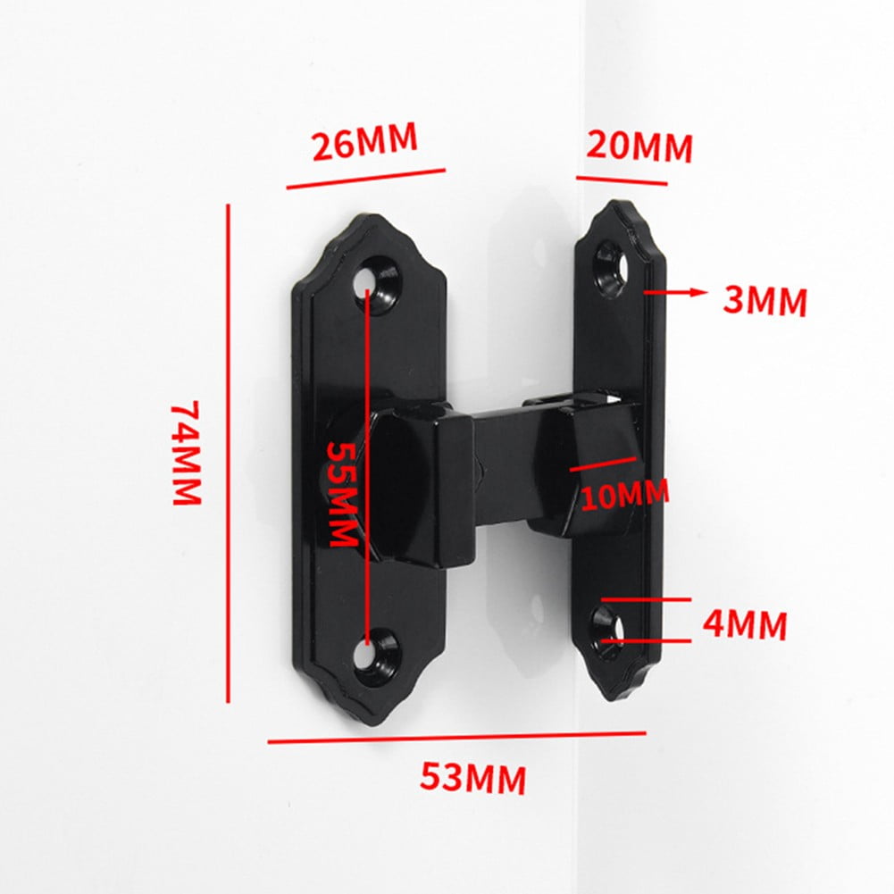 Left And Right Latch,Mounted Latch,90° Lock Door Latch Door Lock Black ...