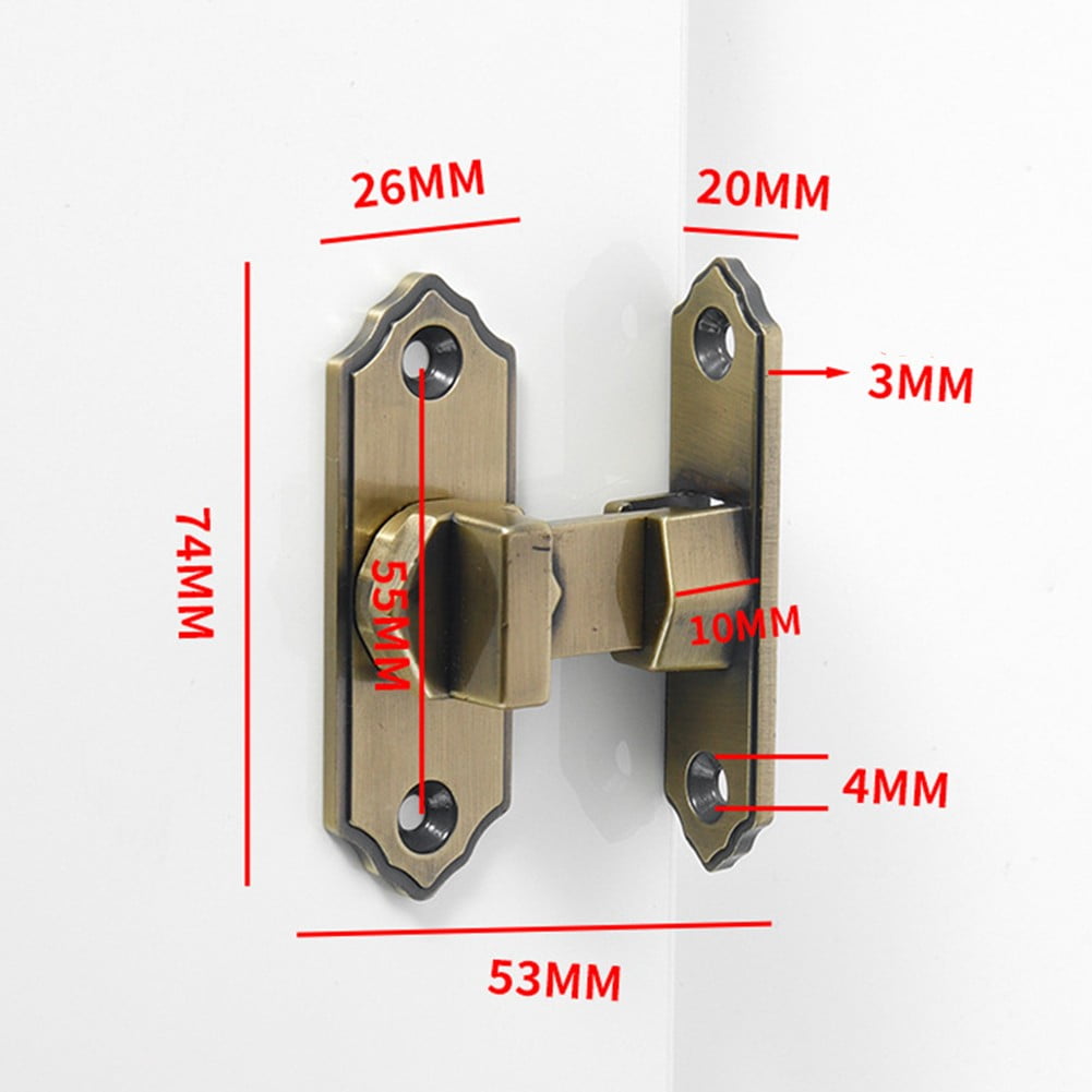Left And Right Latch,Mounted Latch,90° Lock Door Latch Door Lock Bronze ...