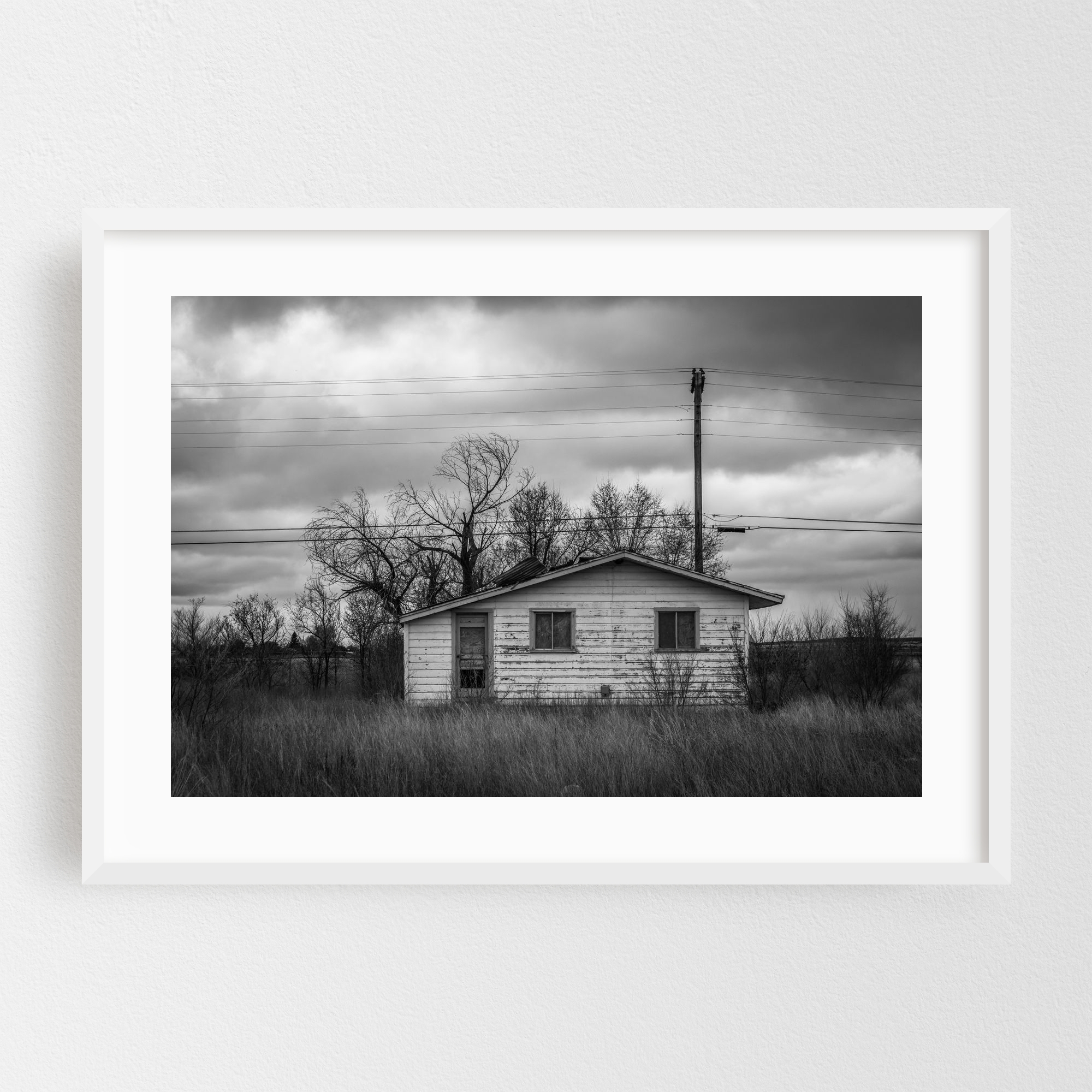Left Behind in Moriarty - Moriarty New Mexico Photography White Framed ...