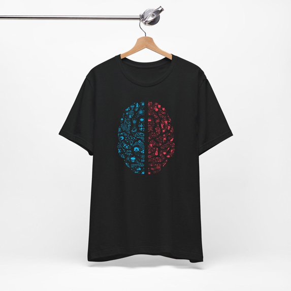 Left Brain vs Right Brain | Art vs Science | Unisex t-shirt - Walmart.com