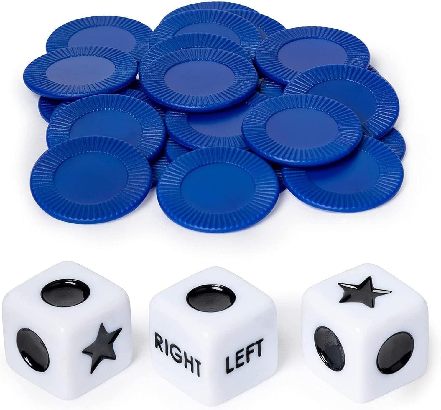 Left Center Dice Game Set, Innovative Left Right Center Table Game ...
