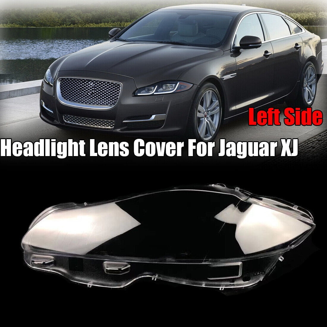 Left Clear Headlight Glass Lenses Scatter Disc for Jaguar XJ 2010-2019 ...