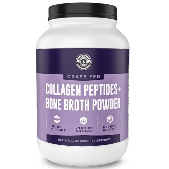 Left Coast Performance Collagen Bone Broth Powder 2lb, Bone Broth with ...