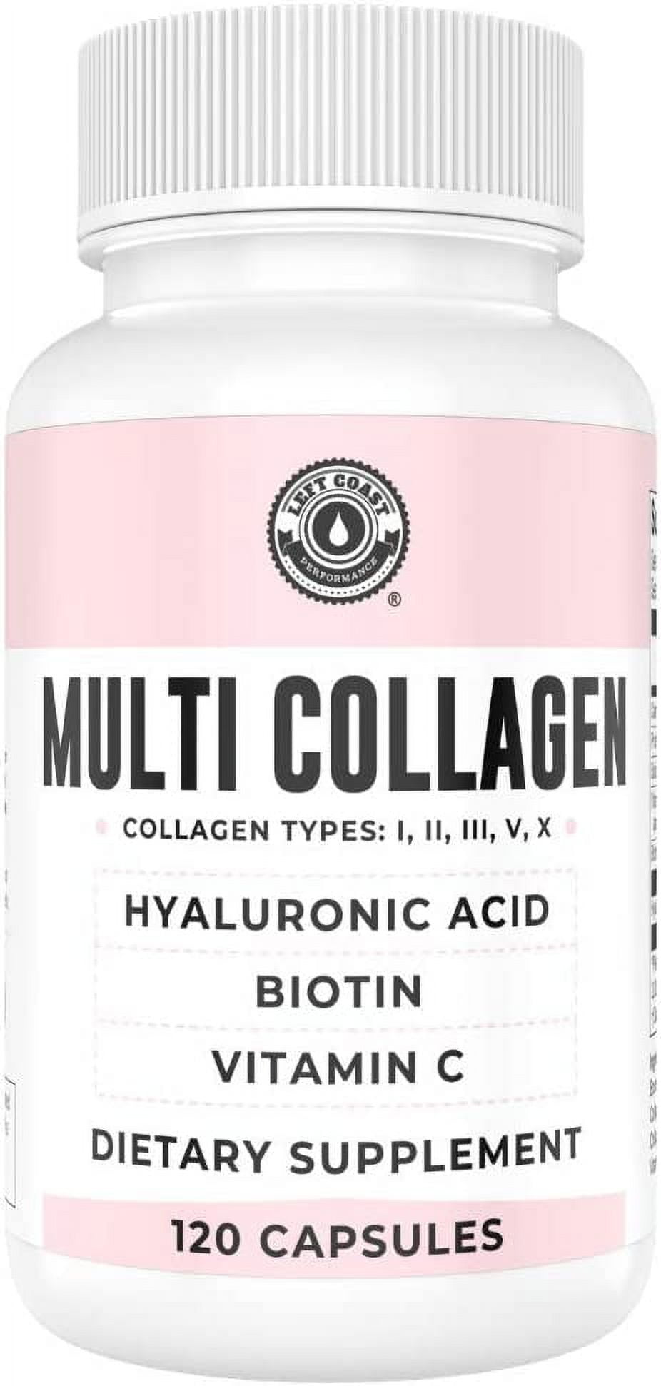 Left Coast Performance Collagen Peptide Pills | Collagen with Vitamin C ...