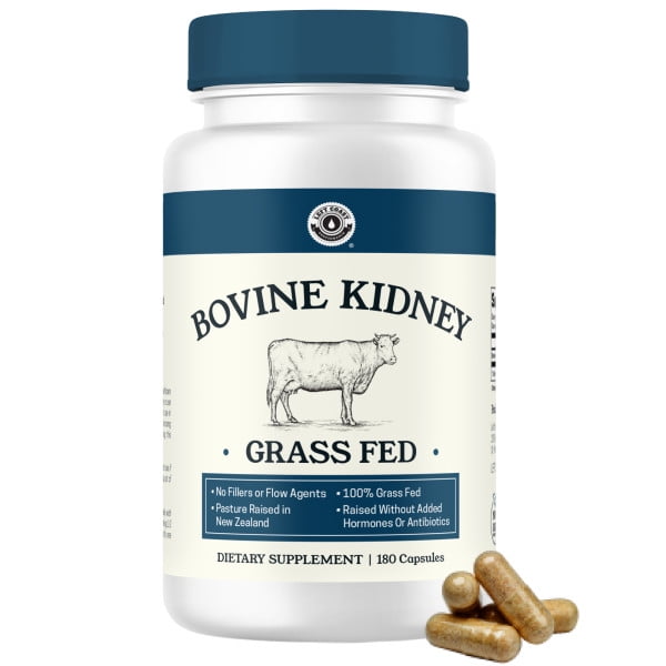 Left Coast Performance Grass Fed Beef Kidney Supplement –100% Grass Fed ...