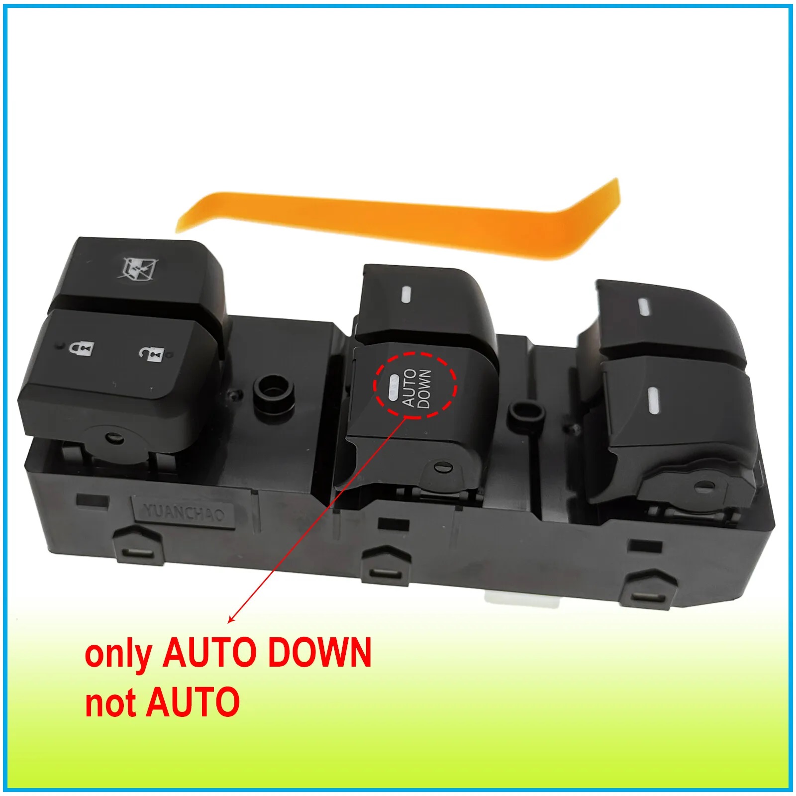 Left Driver Master Door Window Switch For 11-16 Hyundai Elantra 1.8L ...