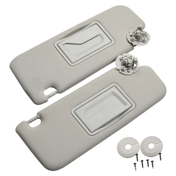 Car Sun Visor Left Driver & Right Passenger Side With Makeup Mirror For ...