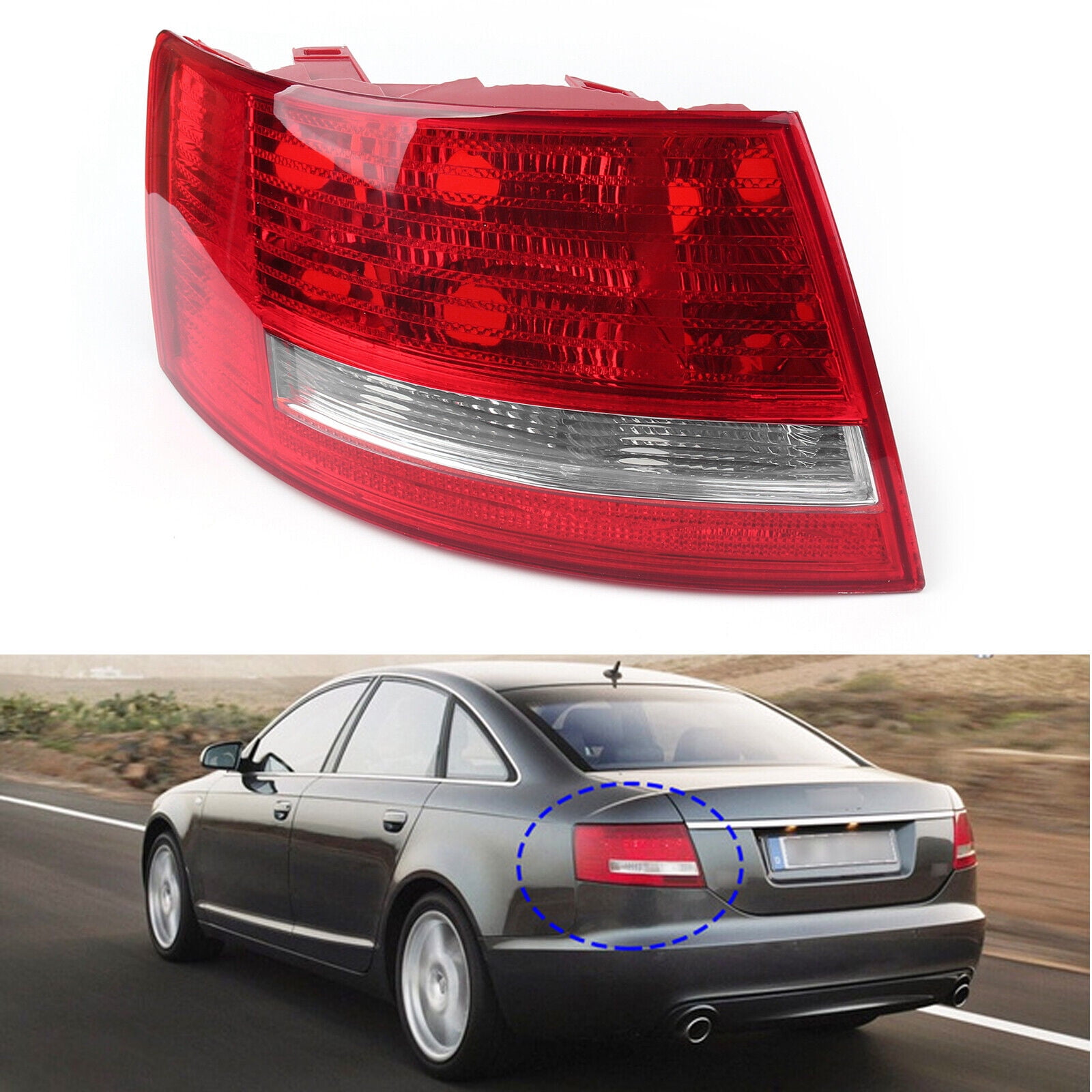 Left Driver'S Side Tail Light Cover For Audi A6 Quattro S6 06-2008 ...