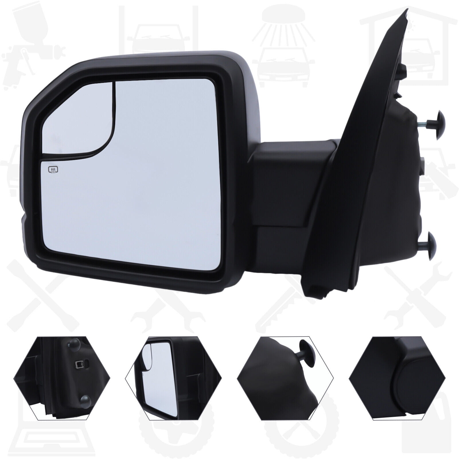 Left Driver Side Front Rearview Mirror For Ford F150 2015 2016 2017 ...
