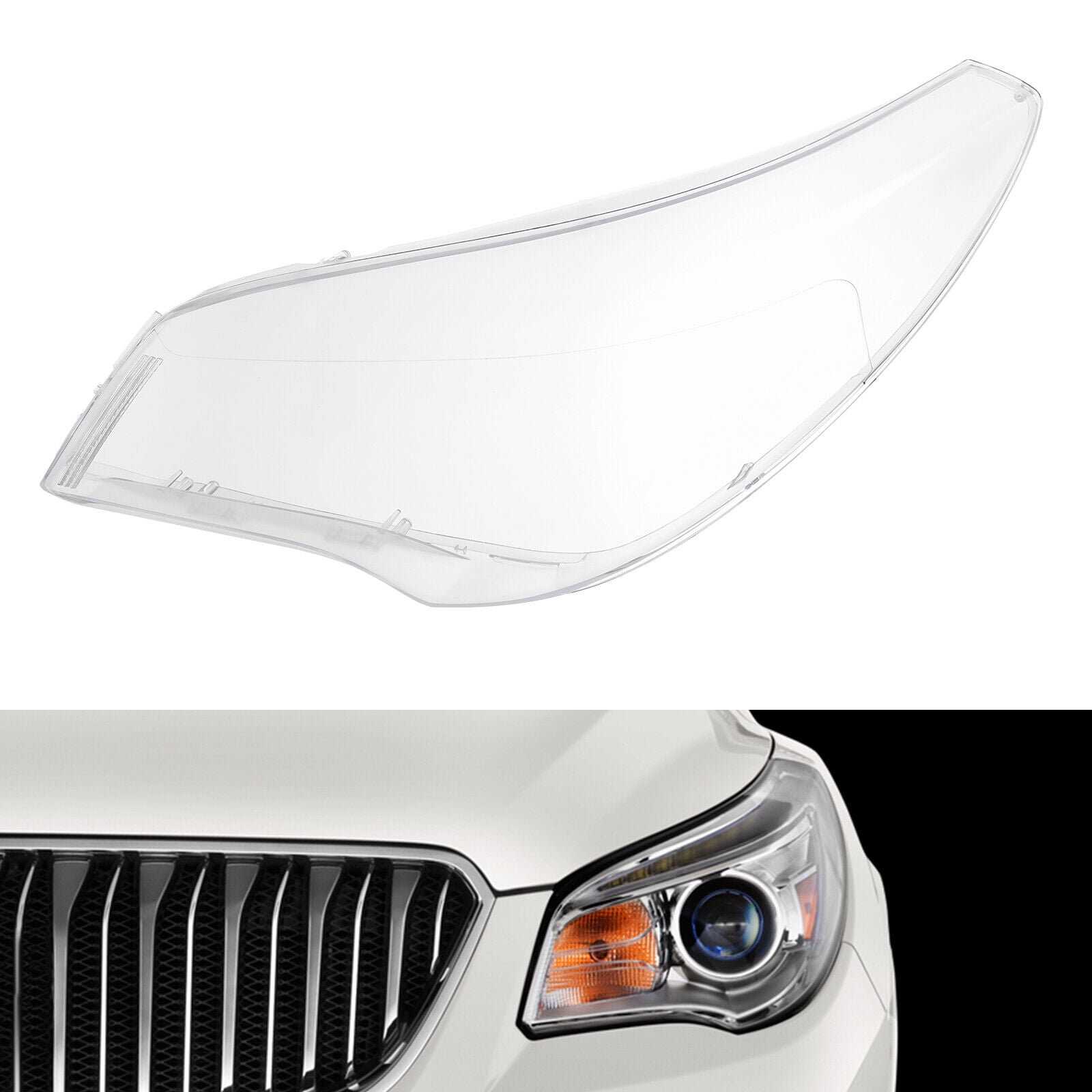 Left Driver Side Headlight Lens Cover for 13-17 Buick Clear Enclave ...