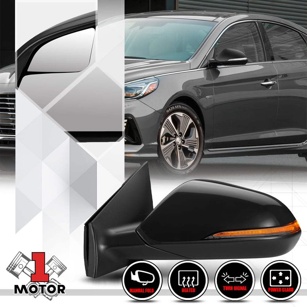 [Left]Driver Side Power+Heated+BSD Signal Foldable Glass Mirror for 15 ...