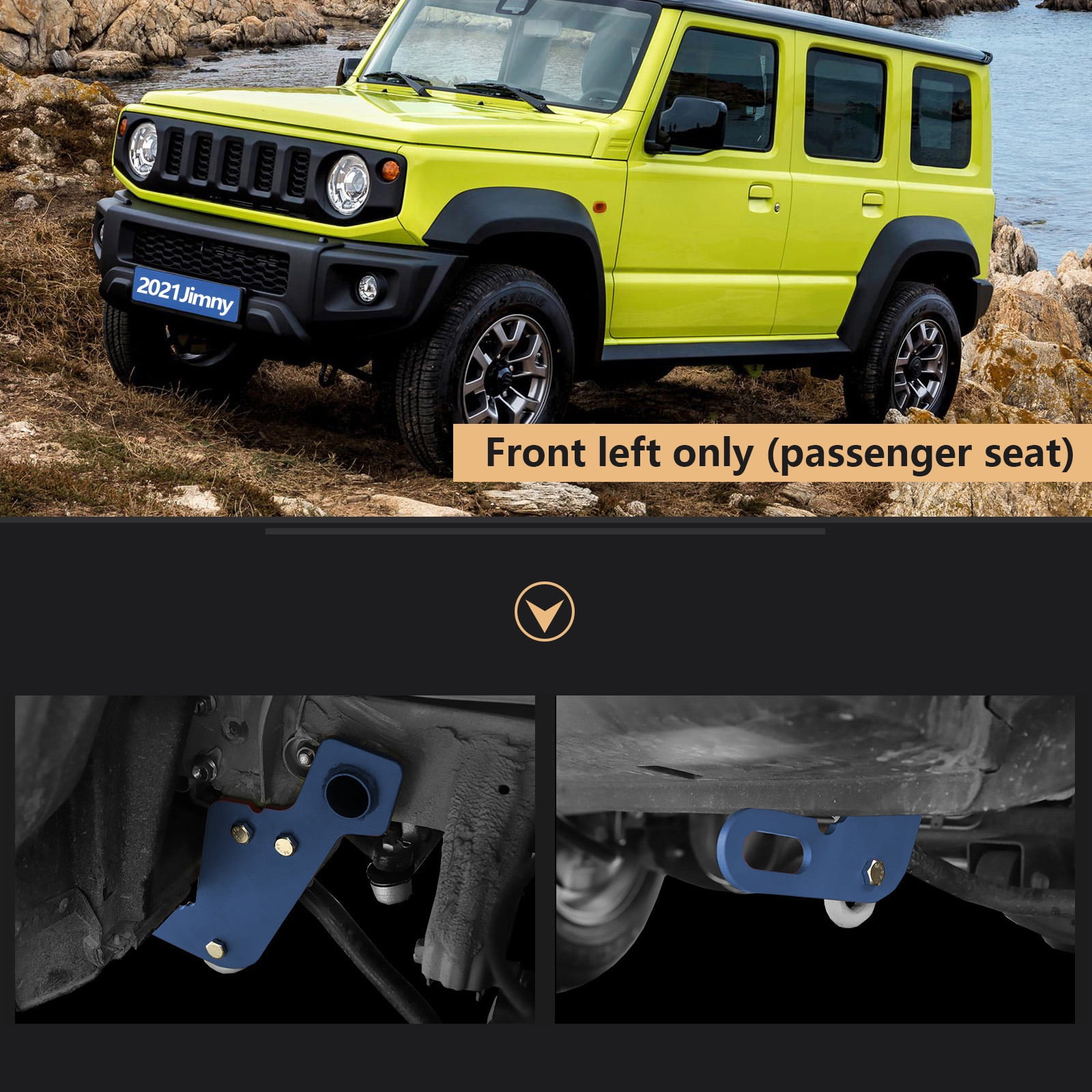 Left Front Towing Hitch Trailer Hitch For Suzuki Jimny JB64W JB74 2019 ...