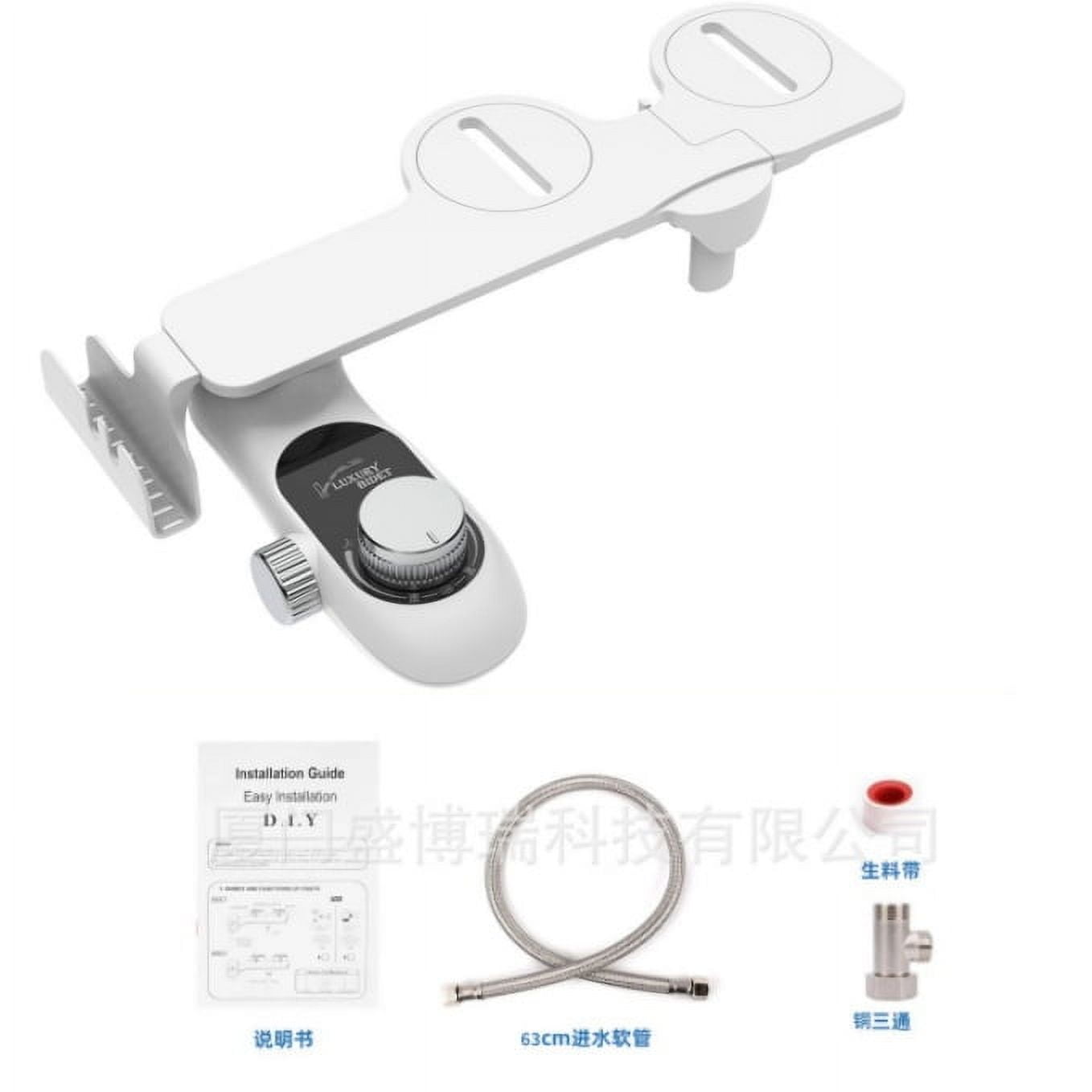 Left Hand Bidet Attachment for Toilet, Ultra-Slim Non-Electric Dual ...