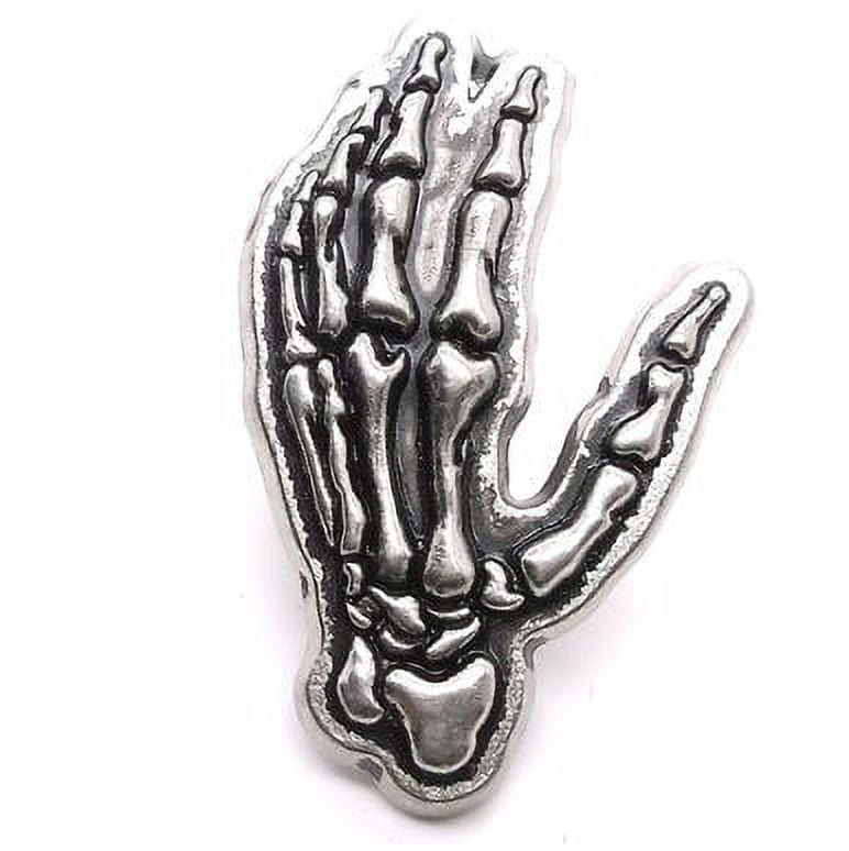 Left Hand Bones Concho Snap Button Cap 1-1/4" 1265-56 - Walmart.com