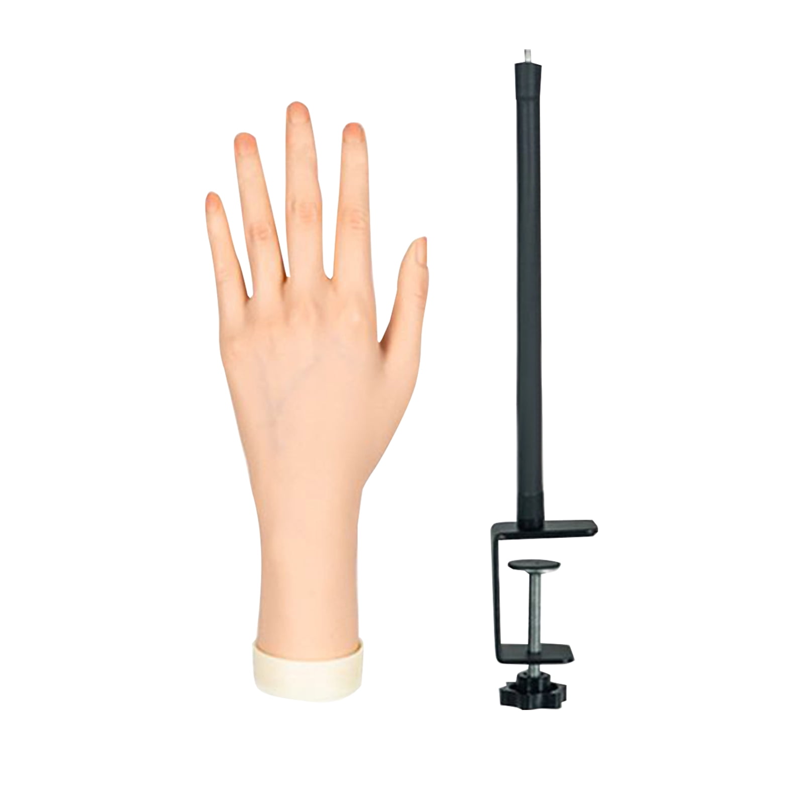 Left Hand Practice Hand with Clip Stand - Realistic Silicone Mannequin ...