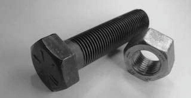 Left Hand (Reverse) Hex Bolt 1/2-20 X 2 with Matching 1/2-20 Left Hand ...
