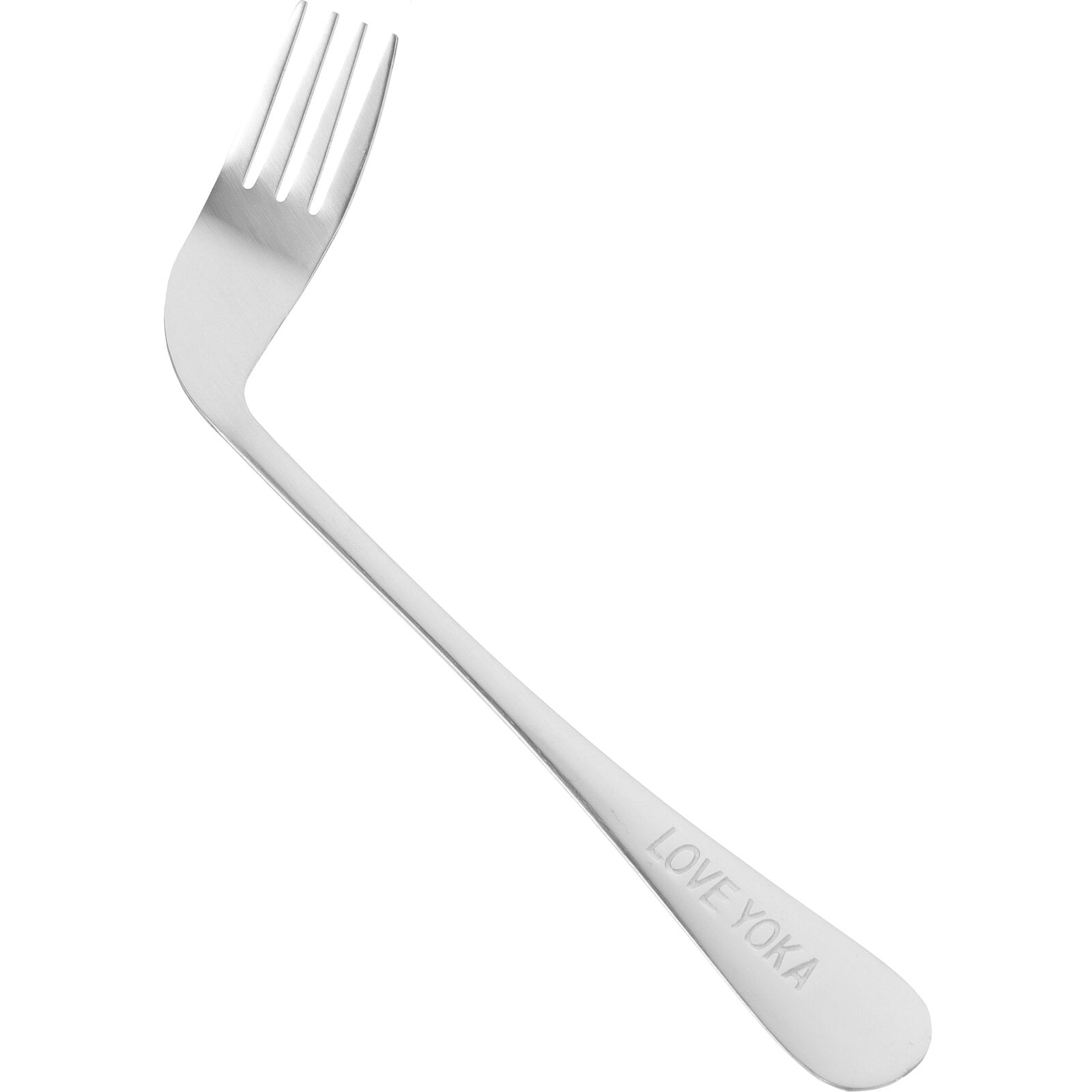 Left Handed Angled Fork Stainless Steel Utensil for Tremors Parkinsons ...