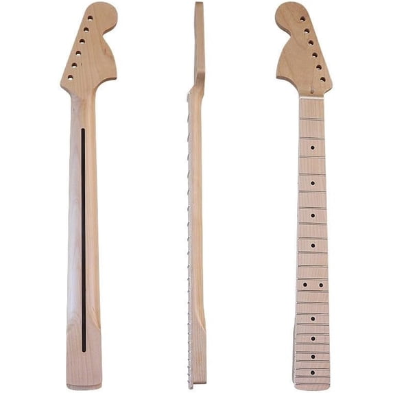Left-Handed Guitar Neck - Canadian Maple - 22 Frets - 10mm Hole - 350R ...