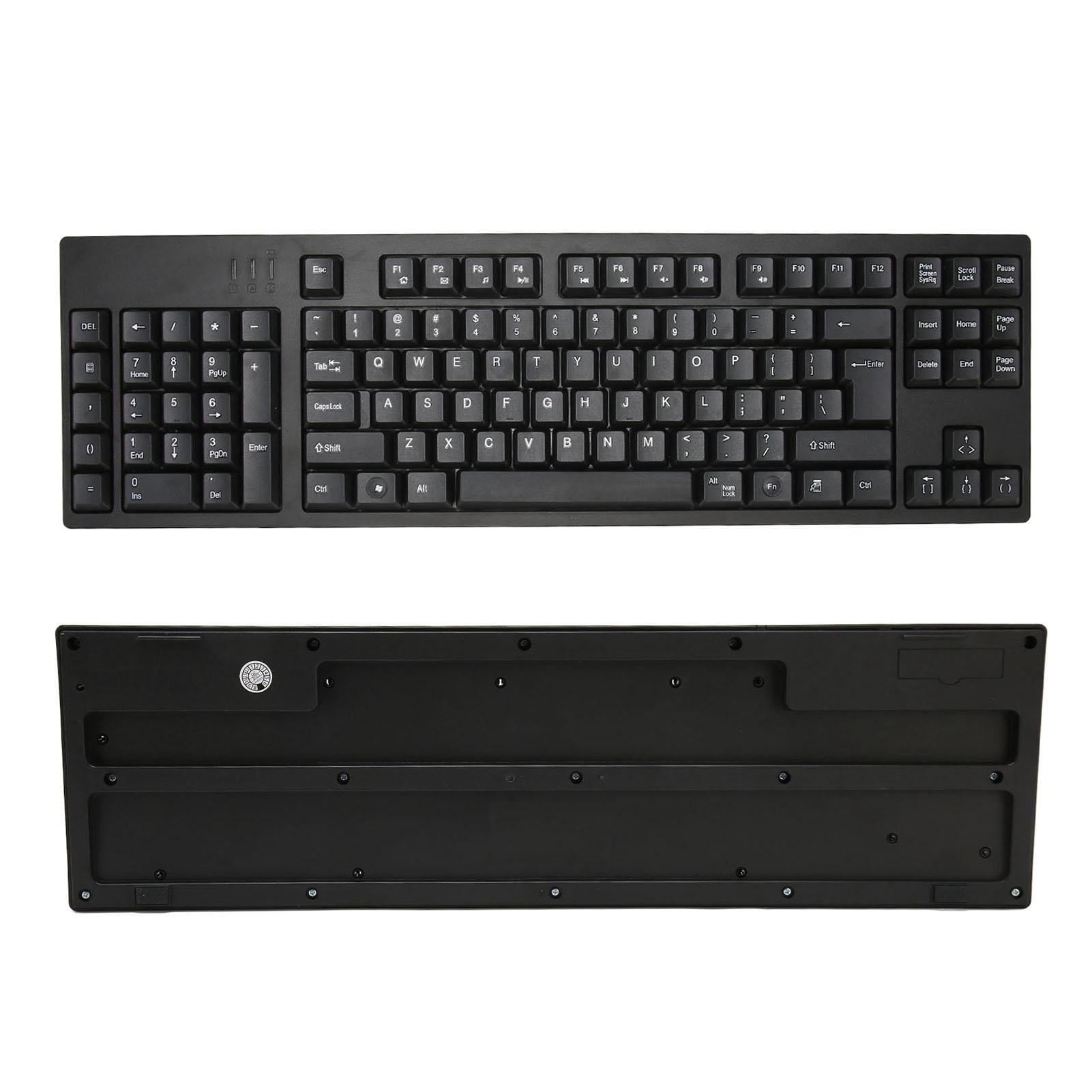 Left Handed Keyboard 109 Keys Micro USB Ergonomic Layout Plug and Play ...