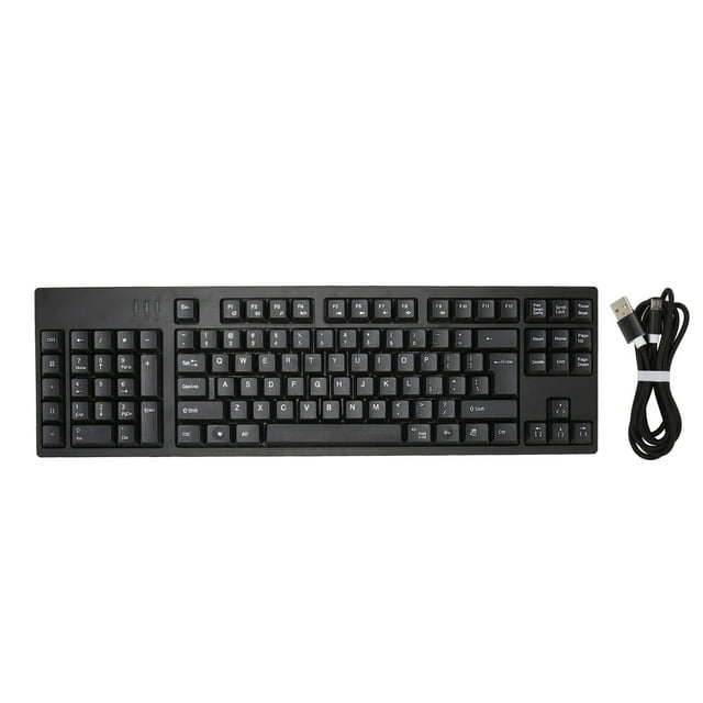 Left Handed Keyboard 109 Keys Micro USB Ergonomic Layout Plug and Play ...