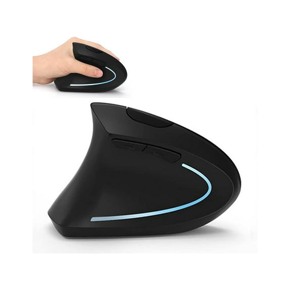 Left Handed Mouse, Wireless 2.4G USB Lefty Left Hand Ergonomic Vertical ...