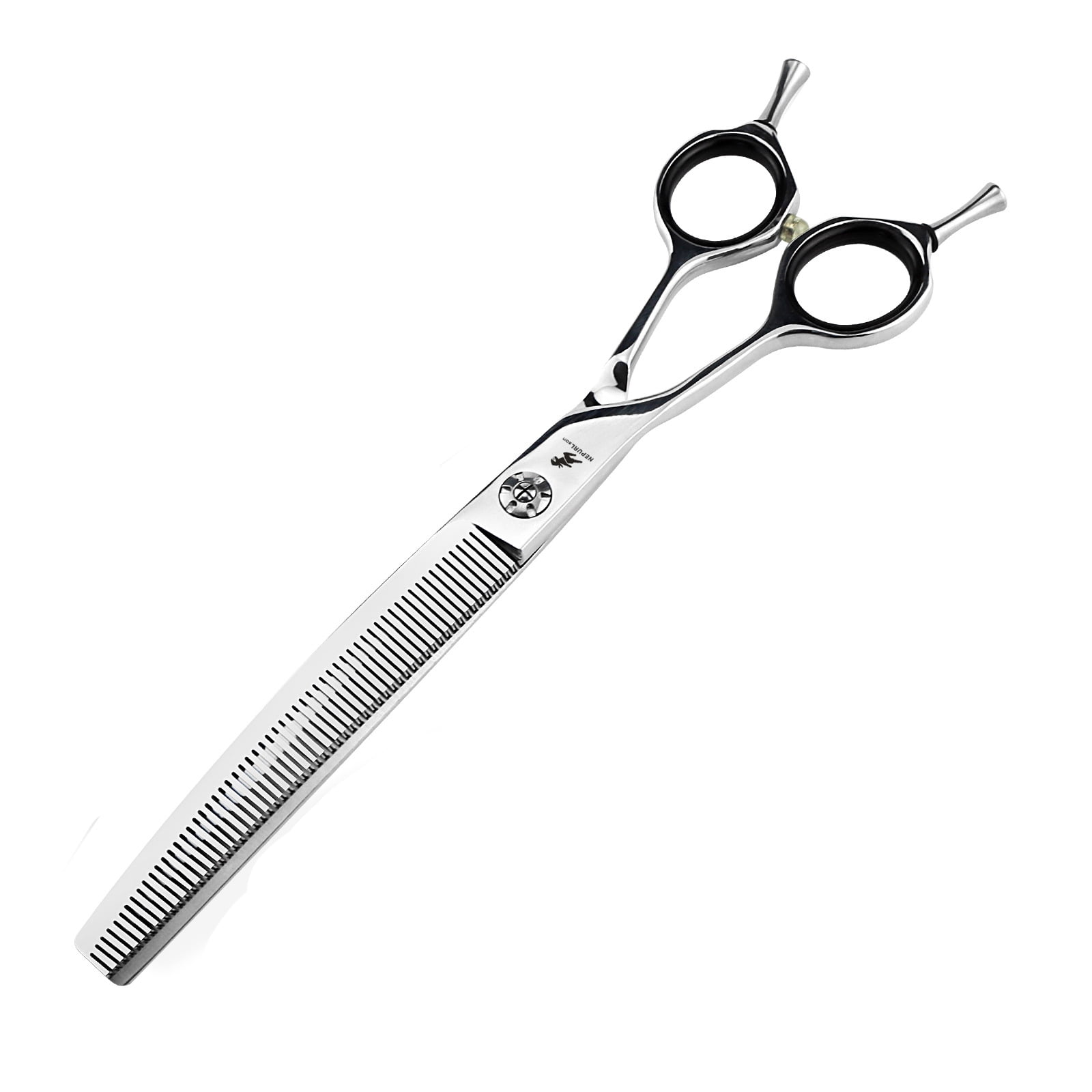 Left-Handed Pet Grooming Thinning Shears - TTOOGO 7-Inch Curved Tooth ...
