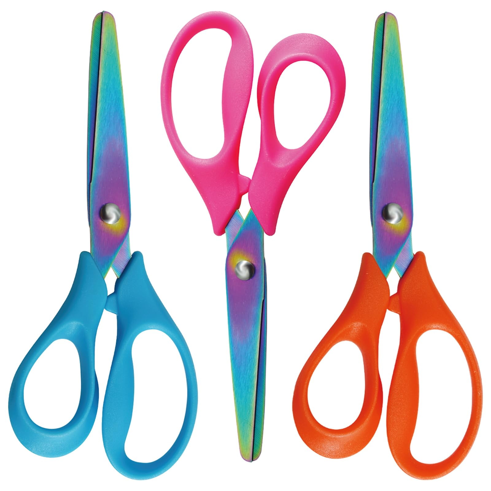 Left Handed Scissors Kids,Titanium Coating Stainless Steel Sharp Blade ...