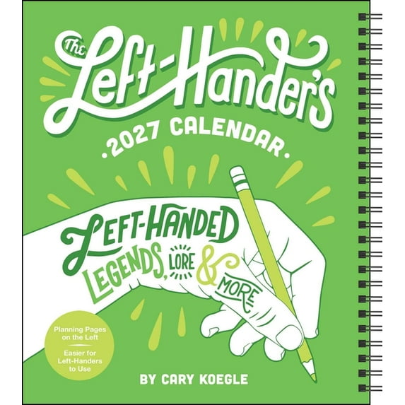 Left-Hander's 2027 Weekly Planner Calendar, (Paperback) - Walmart.com