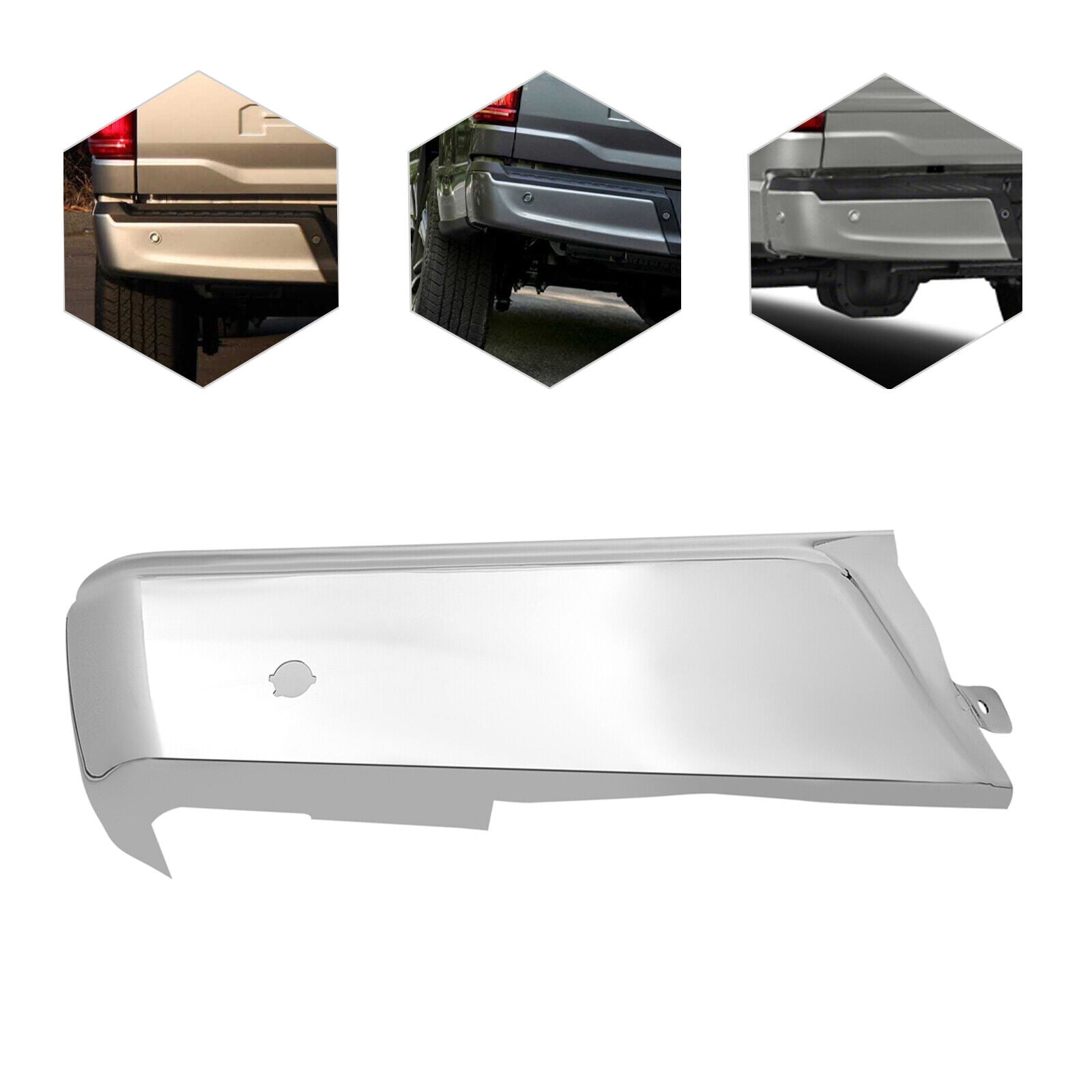 Left Rear Bumper End Set for 2021 2022 2023 Ford F-150 Rear Bumper End ...