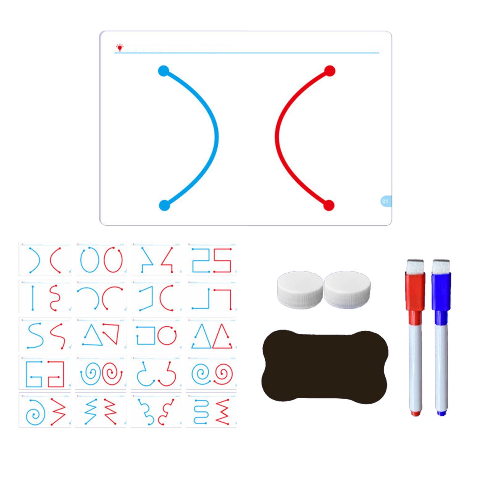 Left Right Brain Development Cards for Kids Educational Brain Training ...